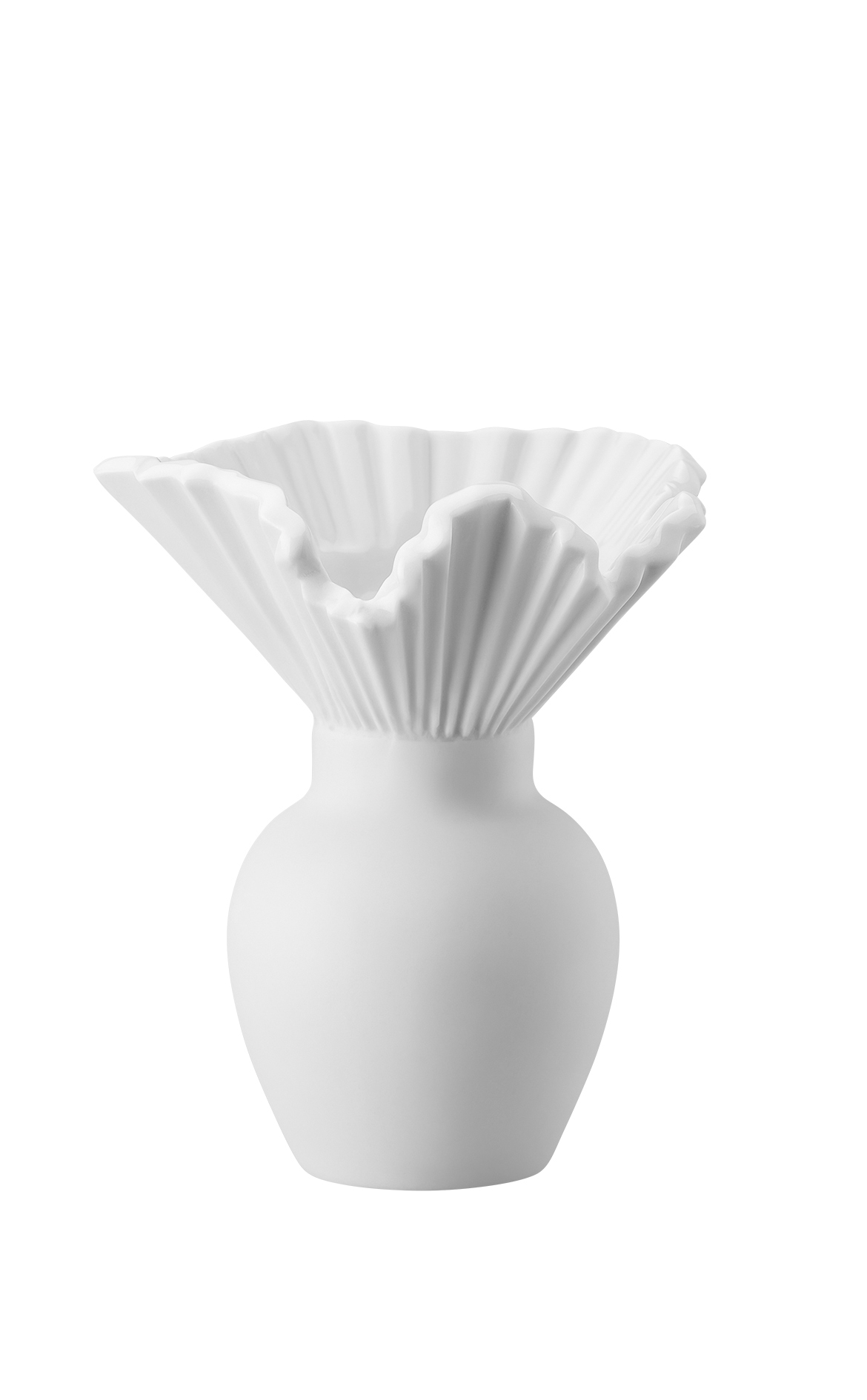 Rosenthal-Mini Vases Falda Beyaz Vazo 10 cm Rosenthal-Mini Vases Falda Beyaz Vazo 10 cm