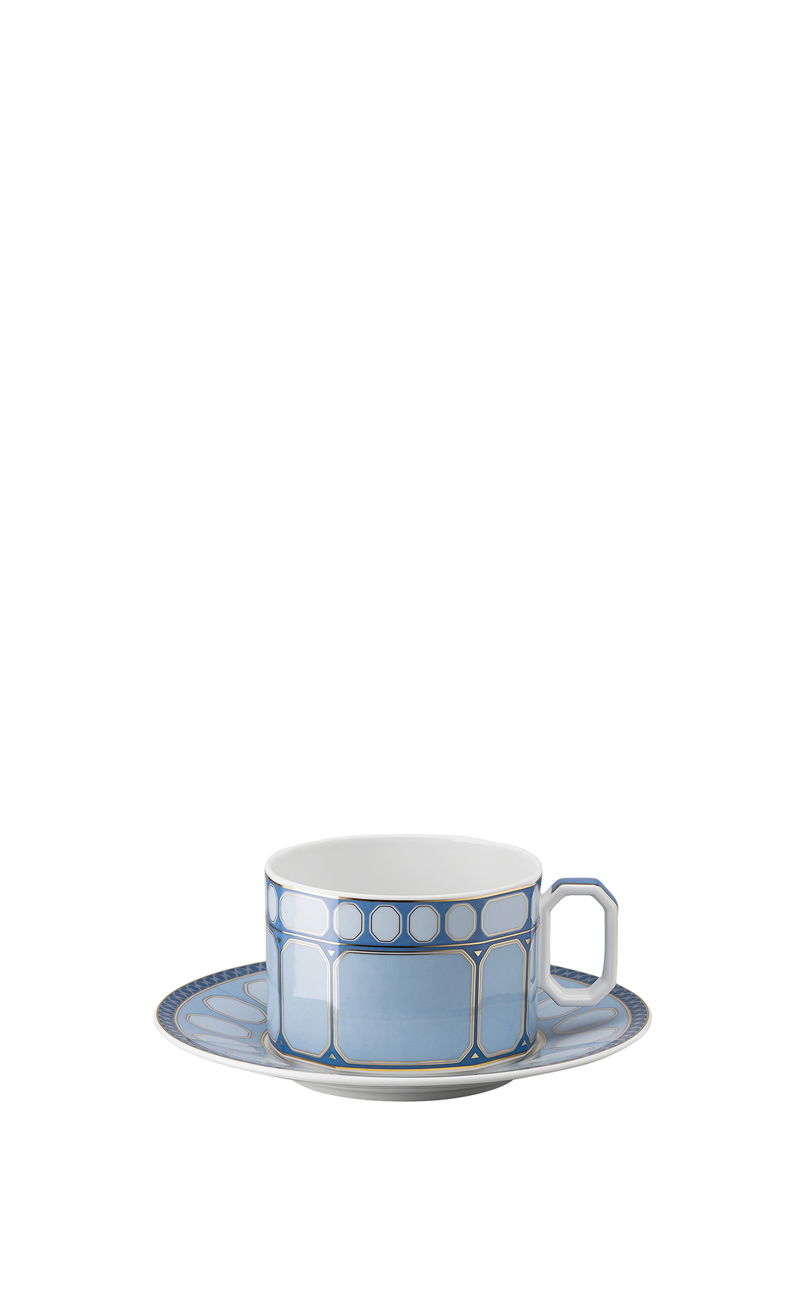 Rosenthal-Swarovski Signum Azure Çay Fincanı ve Tabağı Rosenthal-Swarovski Signum Azure Çay Fincanı ve Tabağı