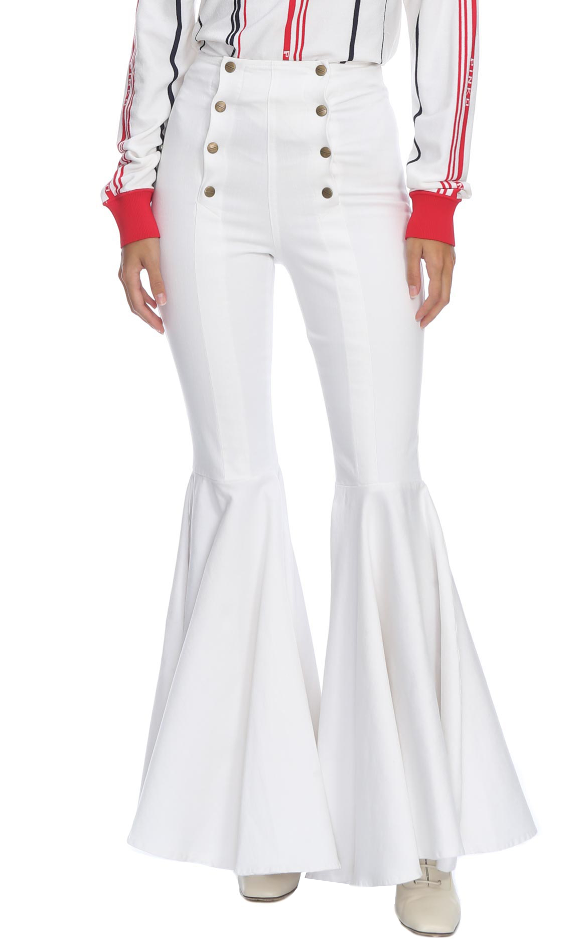 Cotier Denim-Cotier Beyaz Denim Pantolon