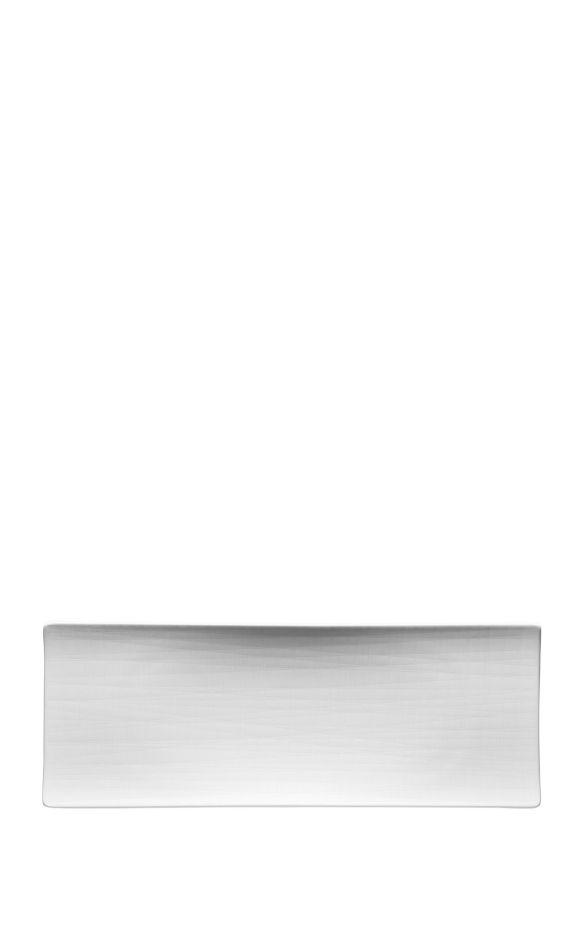 Rosenthal-Mesh White Dikdörtgen Servis Tabağı 34x13 cm Rosenthal-Mesh White Dikdörtgen Servis Tabağı 34x13 cm