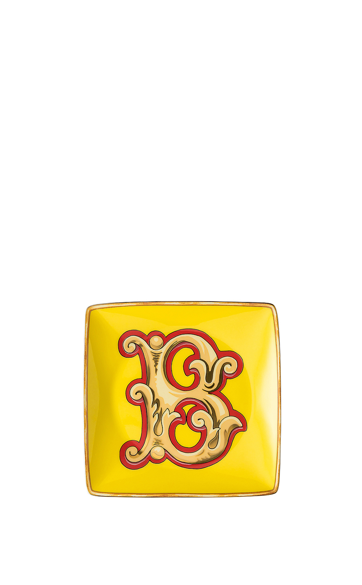 Versace-Alphabet B Harfli Kare Dekoratif Tabak 12 cm Versace-Alphabet B Harfli Kare Dekoratif Tabak 12 cm