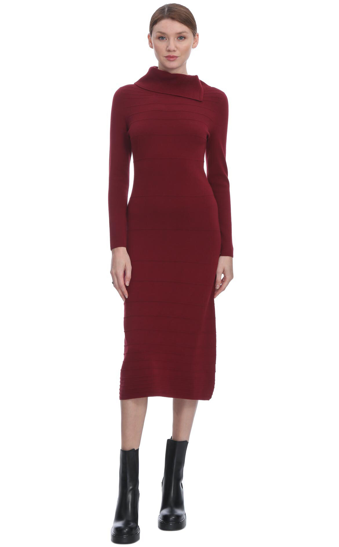 Penny Black-Penny Black Bordo Elbise