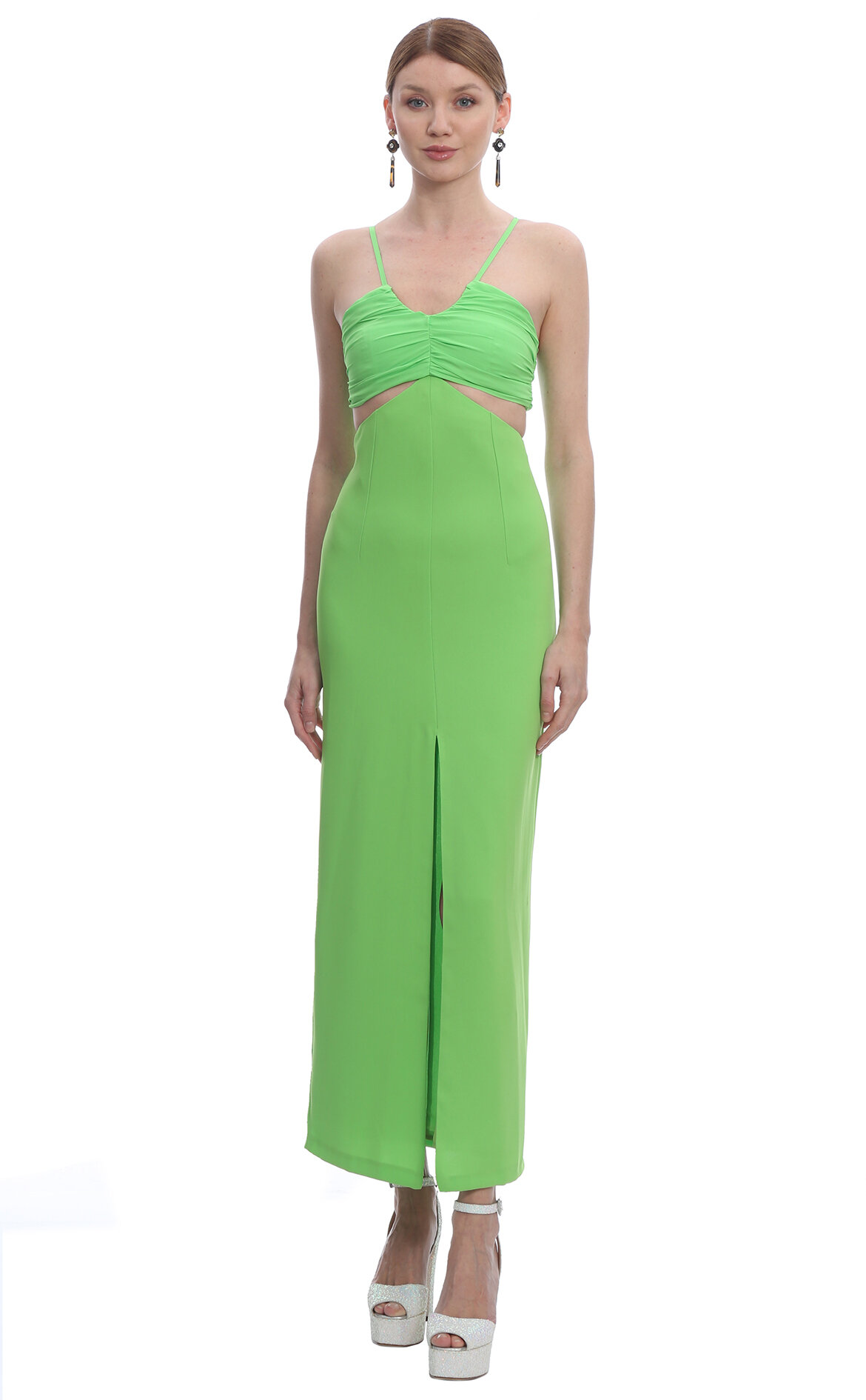 Jus De Pommes-Jus De Pommes Yeşil Elbise