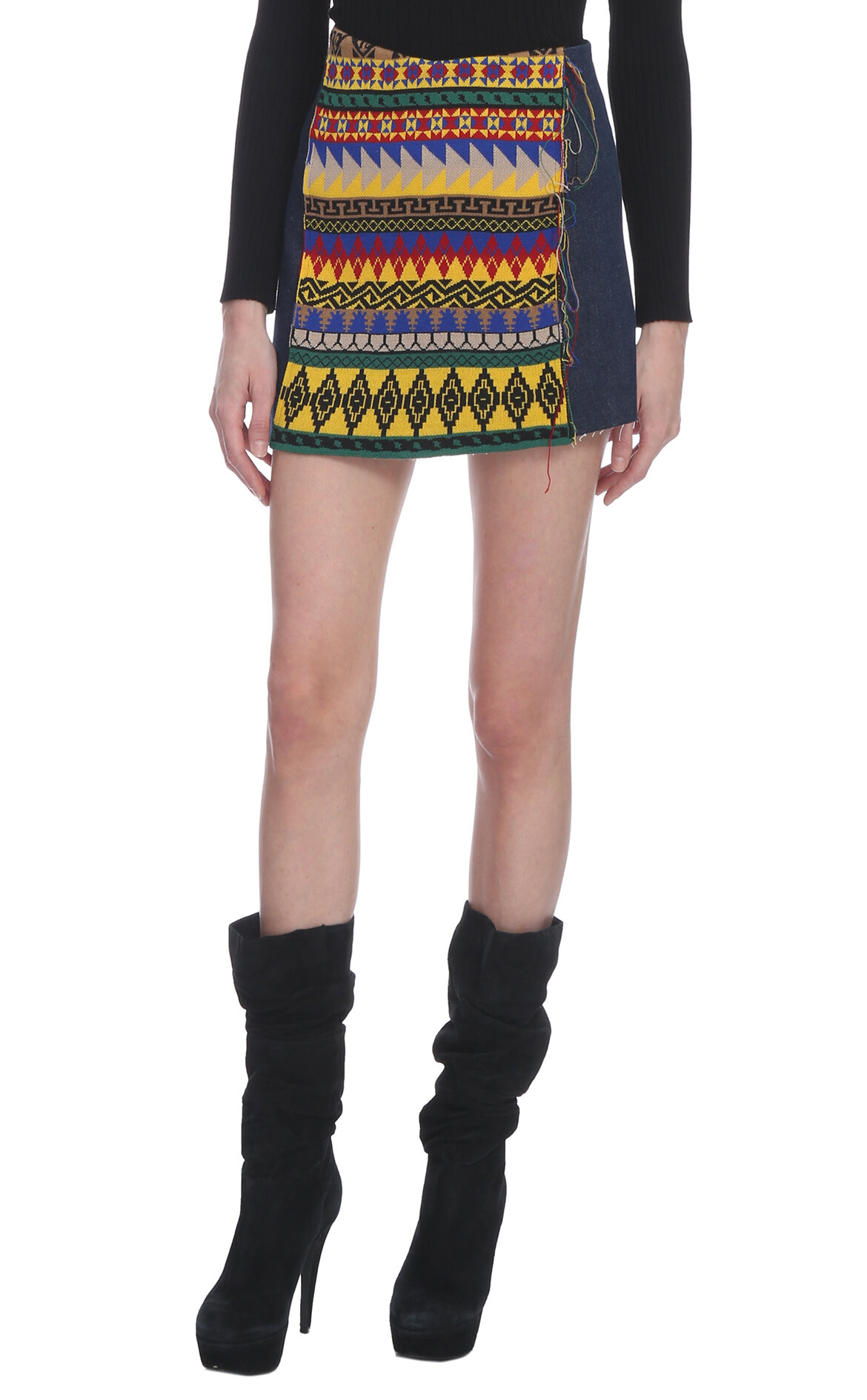 Akep-Akep Çok Renkli Etek