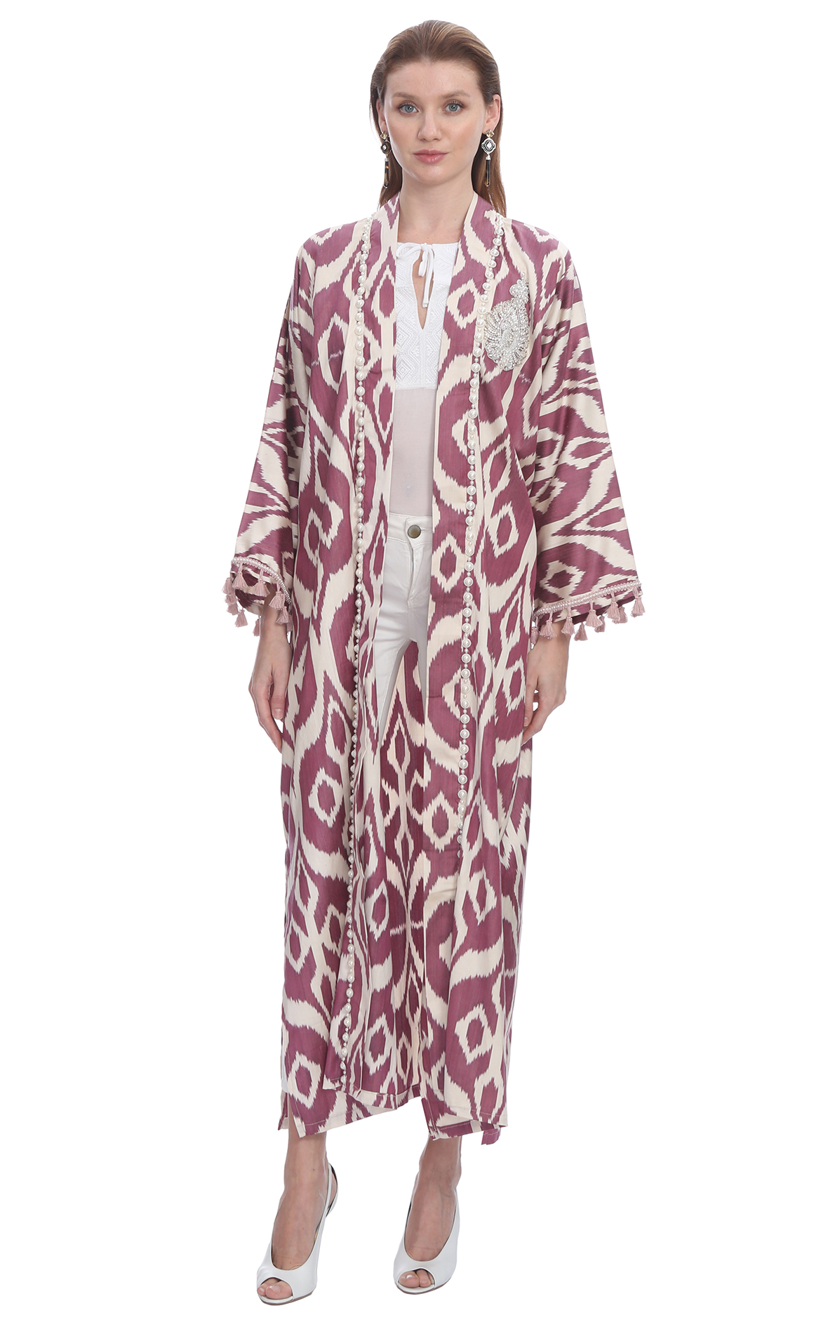 Haral Design-Haral Desing Gül Kurusu Kaftan Haral Design-Haral Desing Gül Kurusu Kaftan