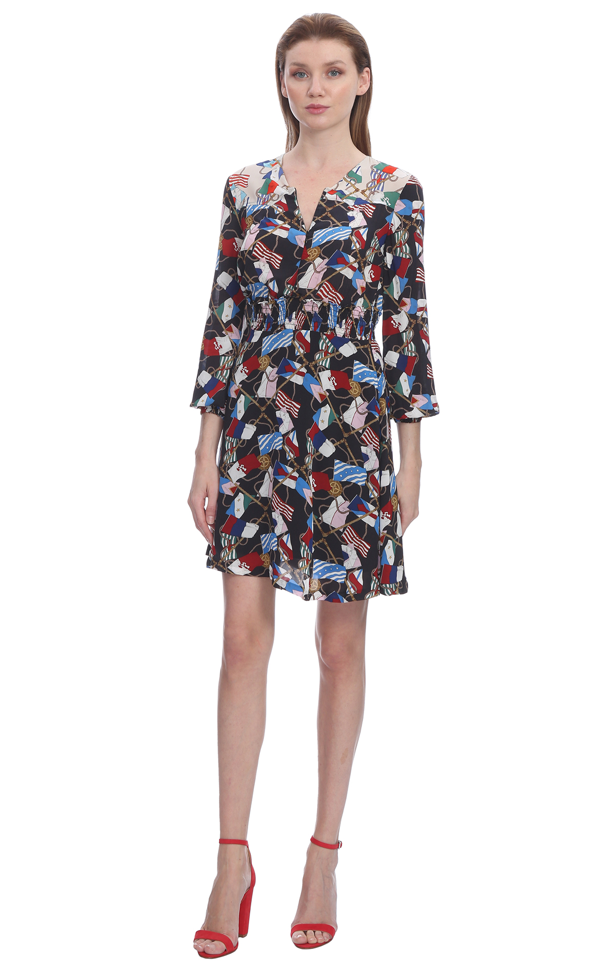 Sandro-Sandro Çok Renkli Elbise Sandro-Sandro Çok Renkli Elbise