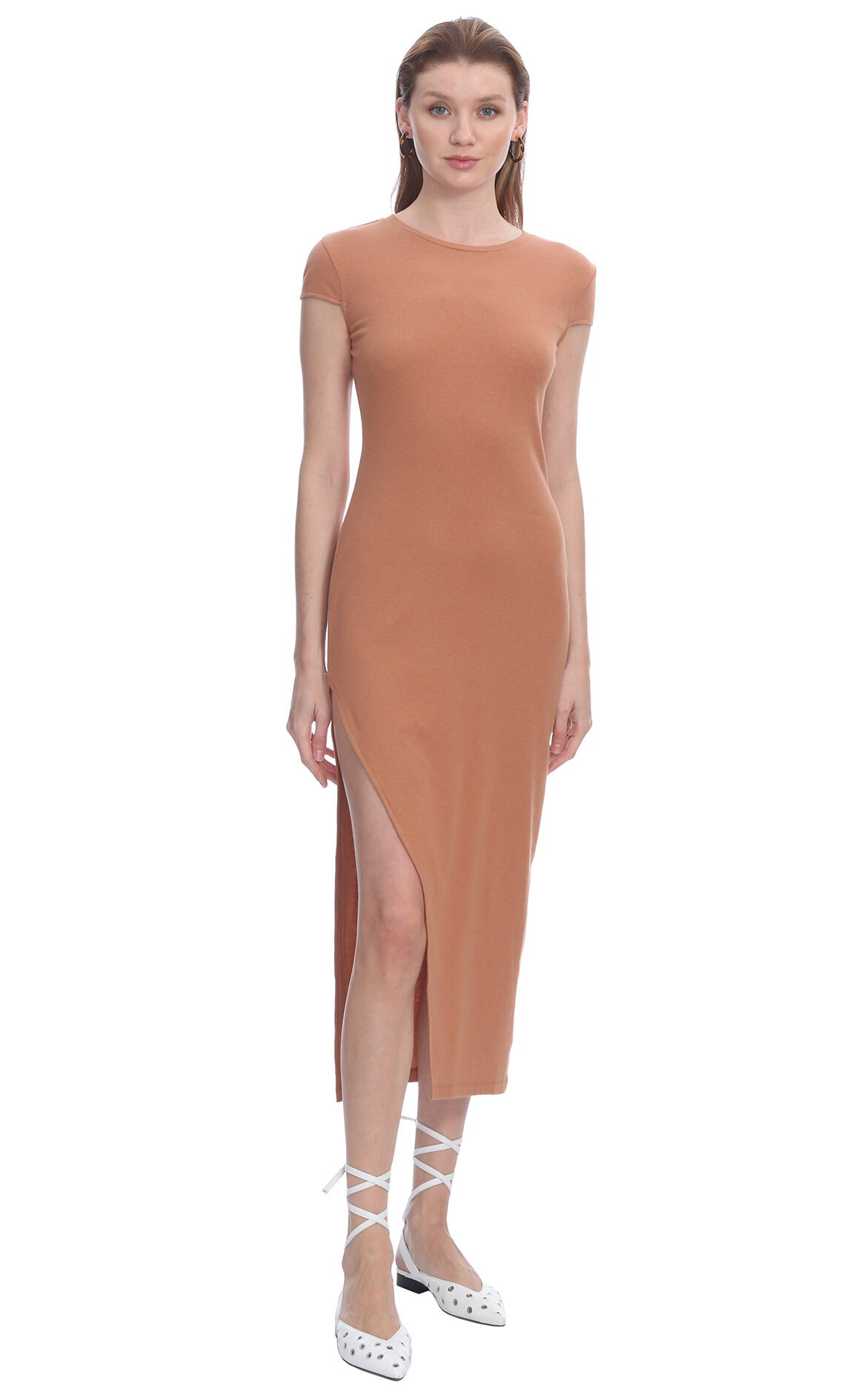 Auric-Auric Açık Kahverengi Elbise Auric-Auric Açık Kahverengi Elbise