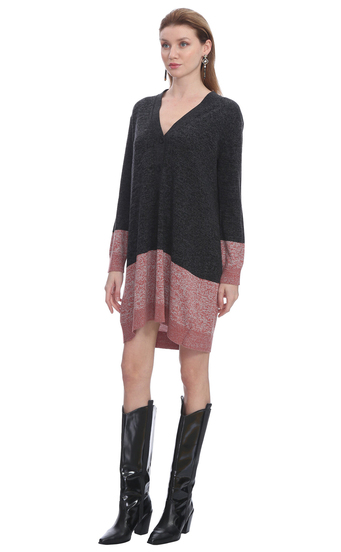 Atelier38-Atelier38 Çok Renkli Elbise