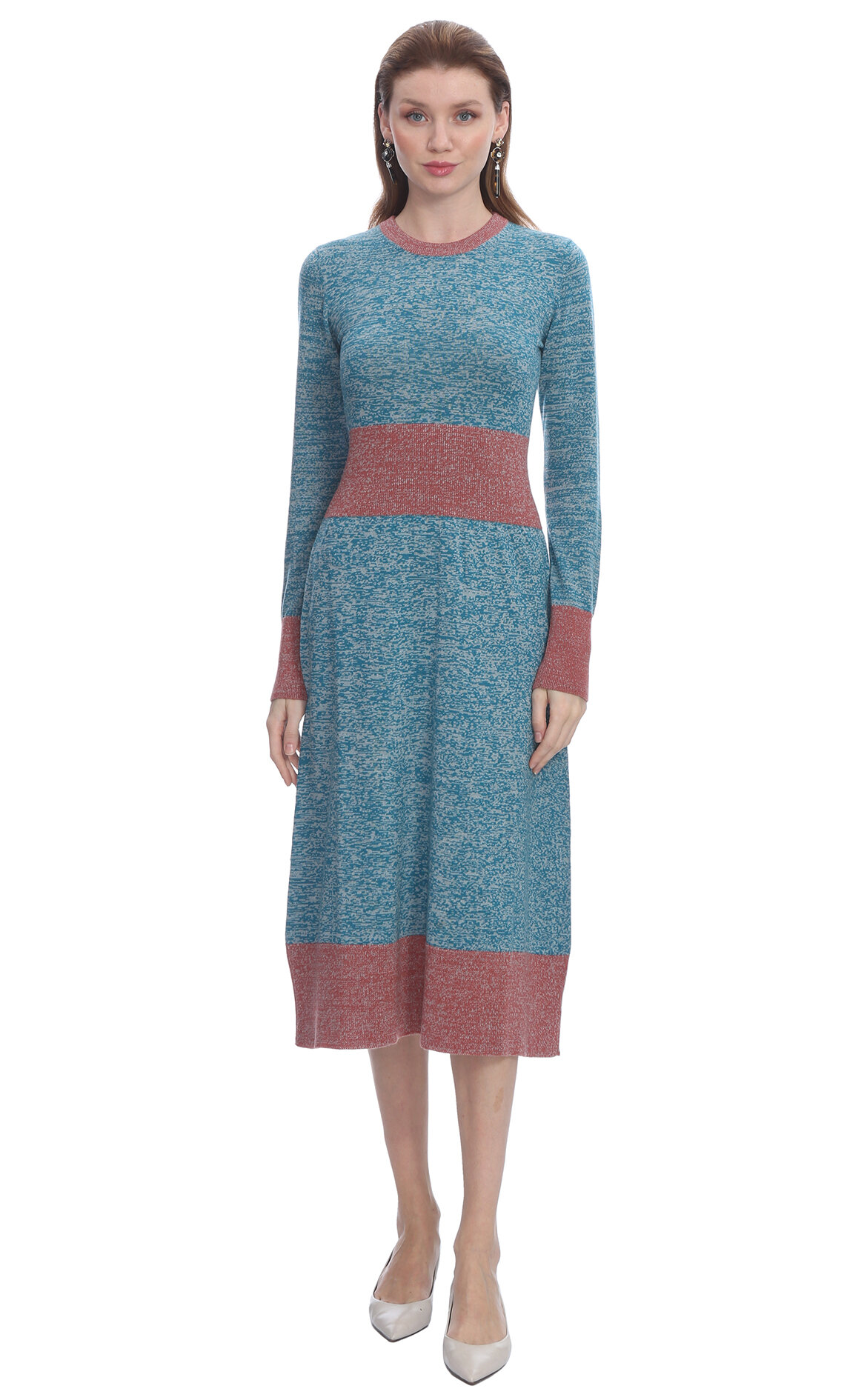 Atelier38-Atelier38 Çok Renkli Elbise