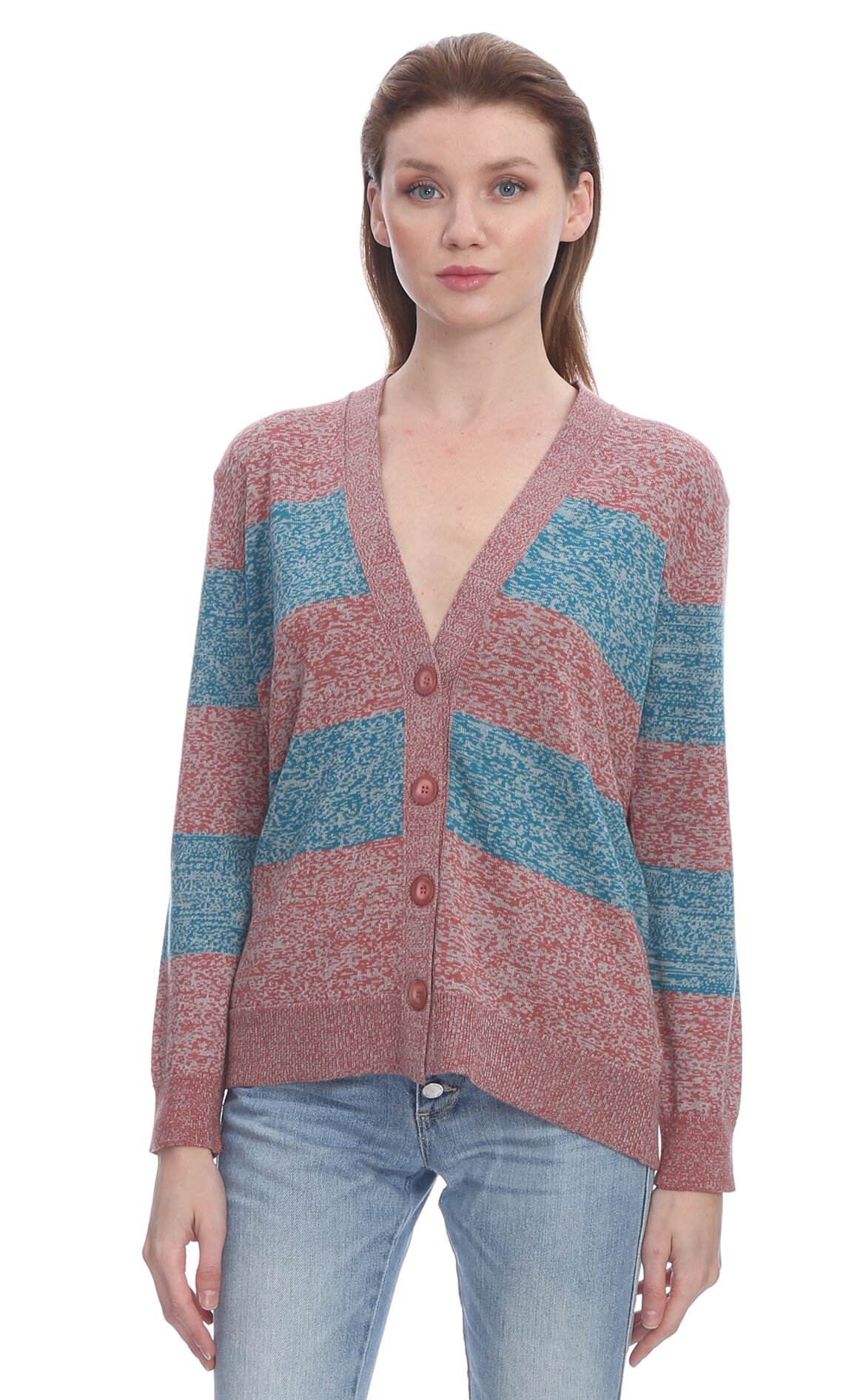 Atelier38-Atelier38 Çok Renkli Hırka