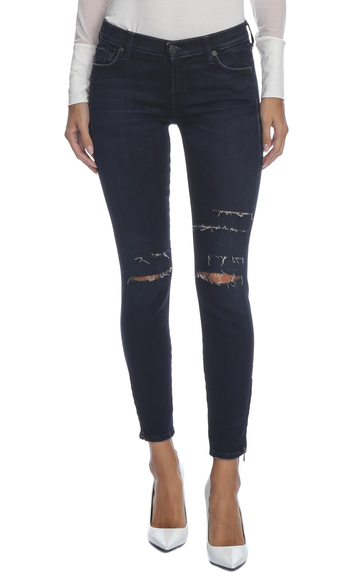 7 For All Mankind-7 For All Mankind Lacivert Jean Pantolon 7 For All Mankind-7 For All Mankind Lacivert Jean Pantolon