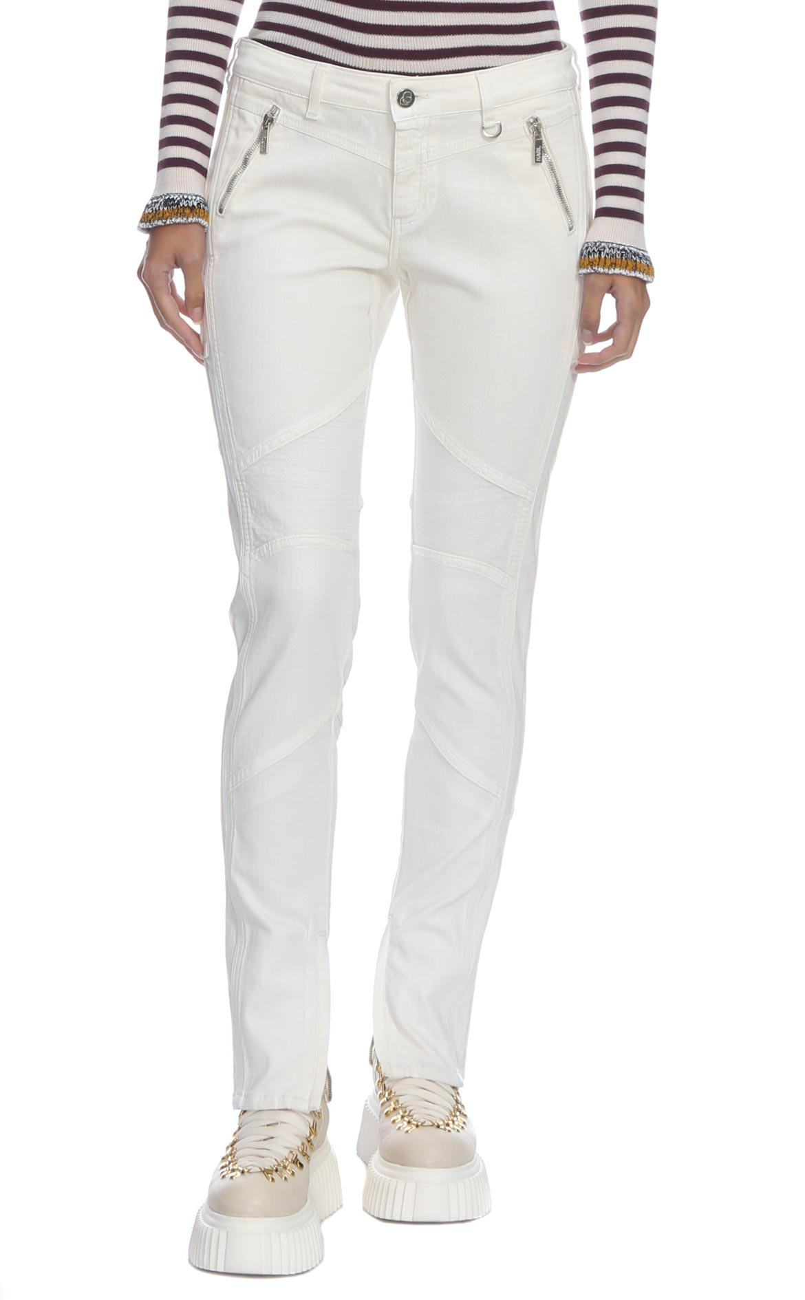 Karl Lagerfeld-Karl Lagerfeld Beyaz Pantolon Karl Lagerfeld-Karl Lagerfeld Beyaz Pantolon