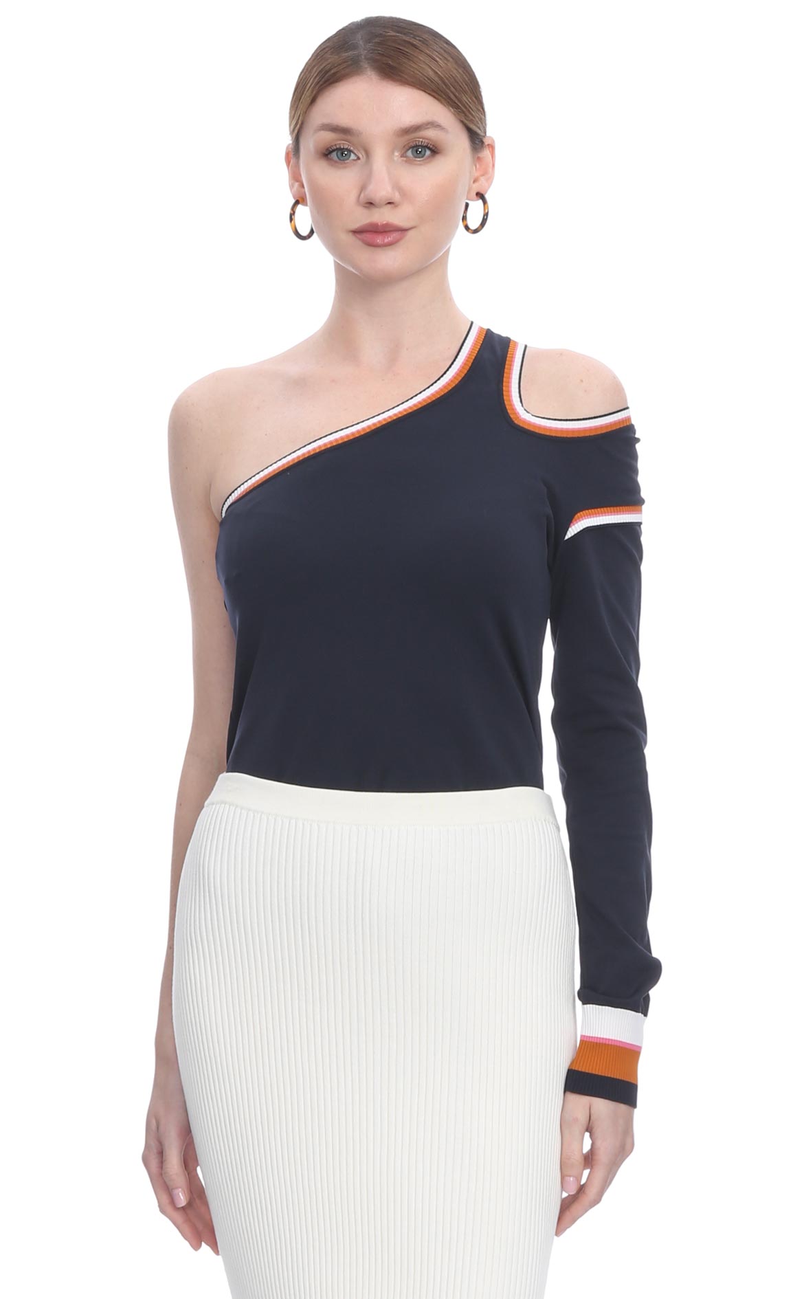 Peter Pilotto-Peter Pilotto Siyah Tek Kollu Triko Peter Pilotto-Peter Pilotto Siyah Tek Kollu Triko
