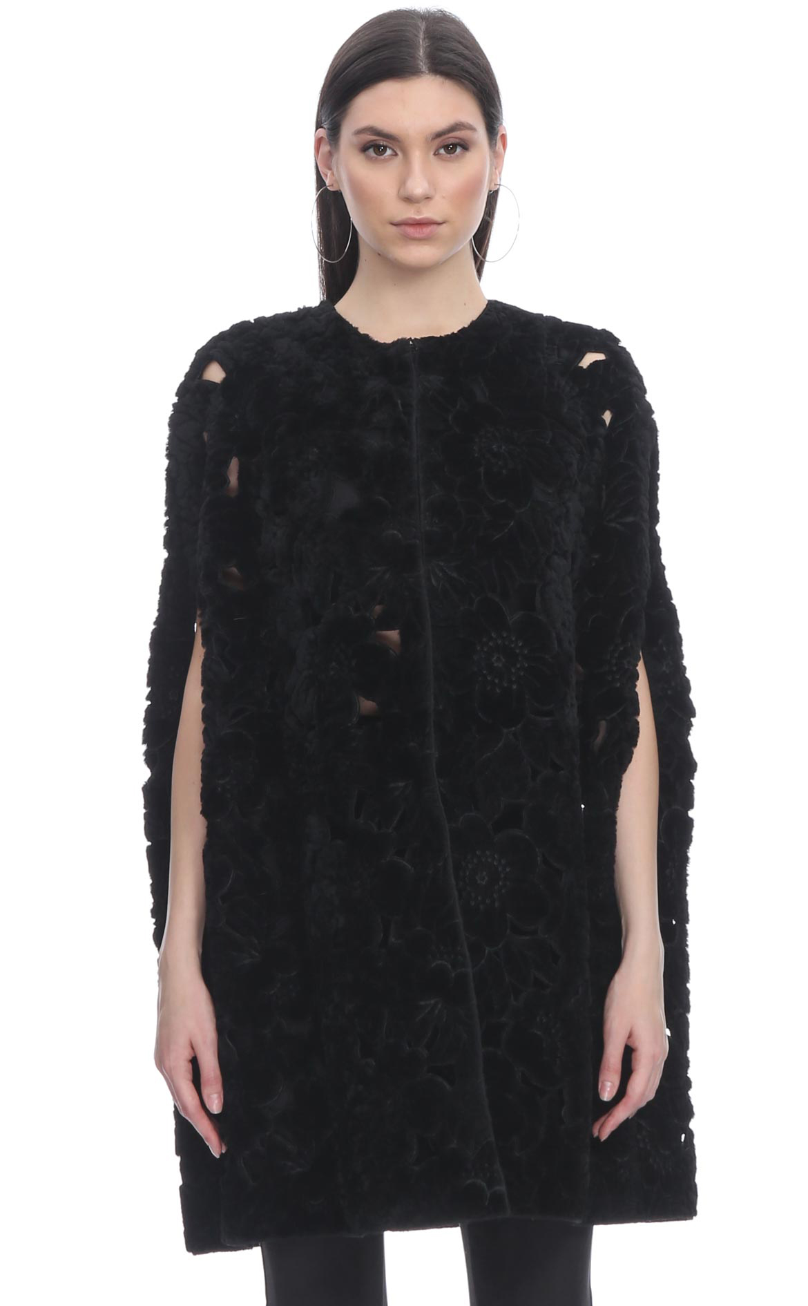 Elie Saab-Elie Saab Siyah Kürk Yelek Elie Saab-Elie Saab Siyah Kürk Yelek