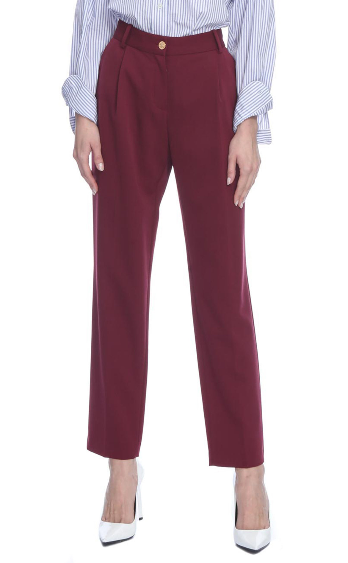 Roberto Cavalli-Roberto Cavalli Kırmızı Pantolon Roberto Cavalli-Roberto Cavalli Kırmızı Pantolon