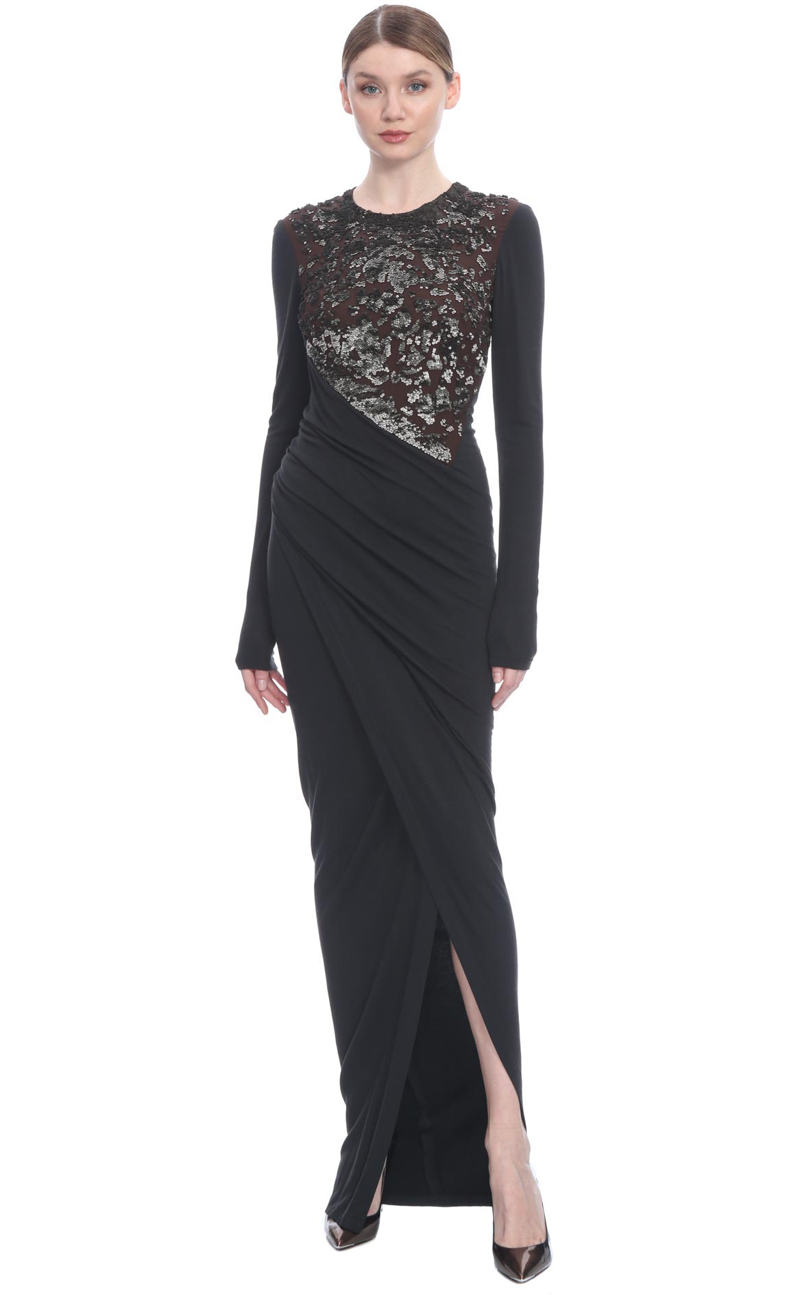 Donna Karan-Donna Karan Siyah Gece Elbisesi Donna Karan-Donna Karan Siyah Gece Elbisesi