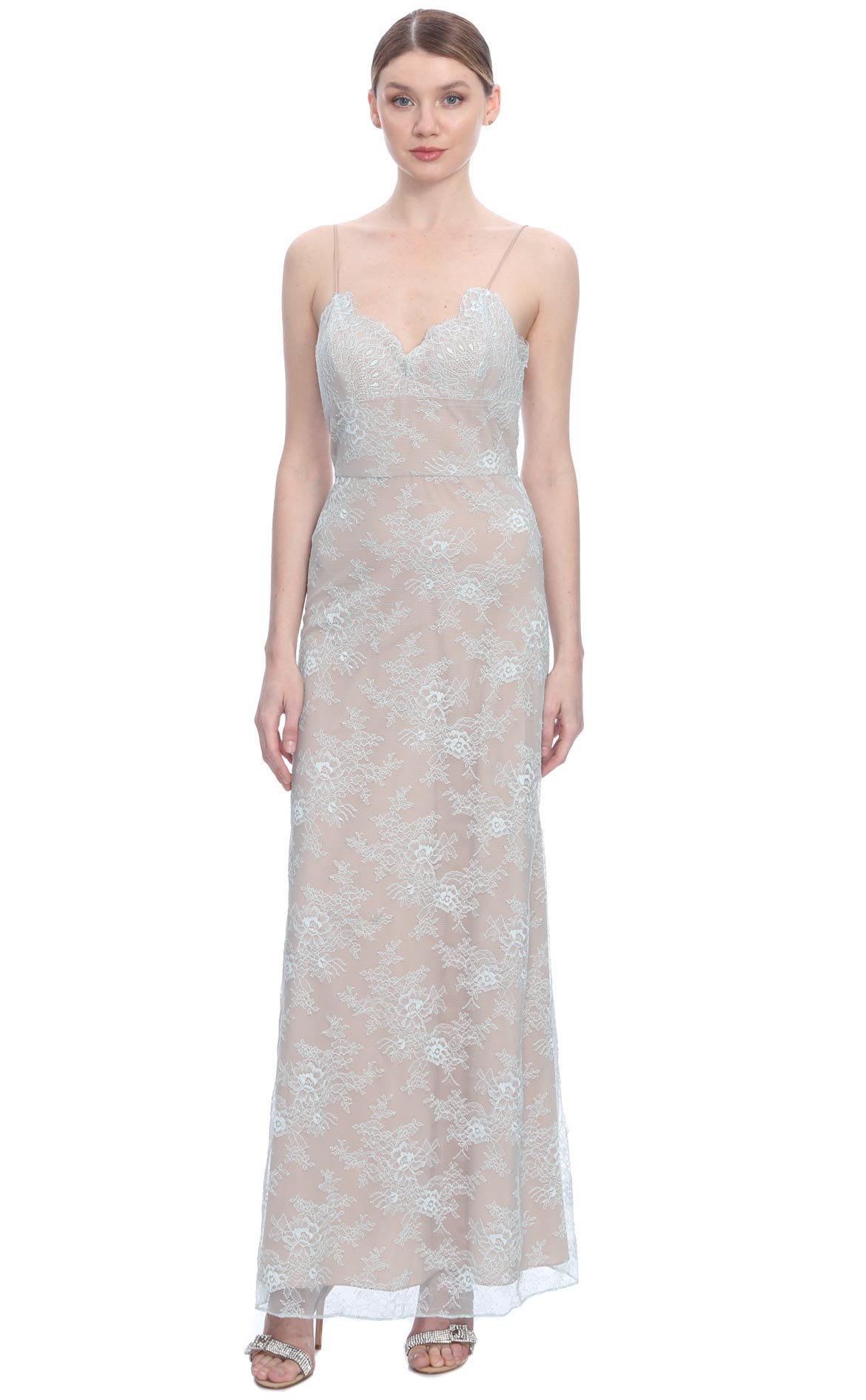 Marchesa Notte-Marchesa  Notte Mavi Gece Elbisesi Marchesa Notte-Marchesa  Notte Mavi Gece Elbisesi