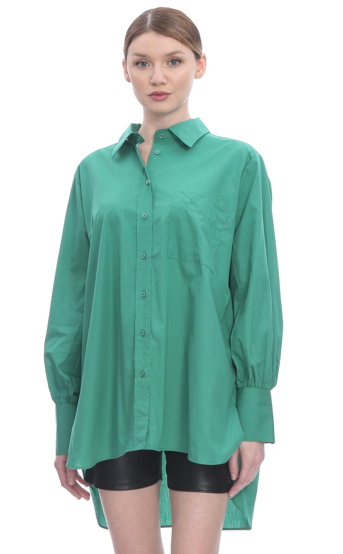 Posh&Co-Pos&Co Yeşil Gömlek