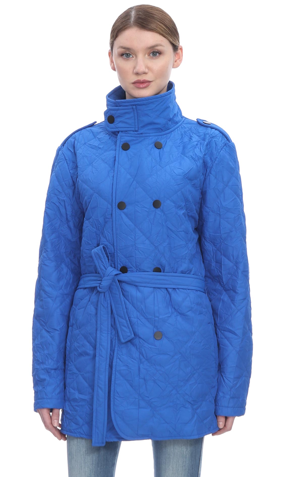 Y Plus-Y Plus Mavi Trençkot