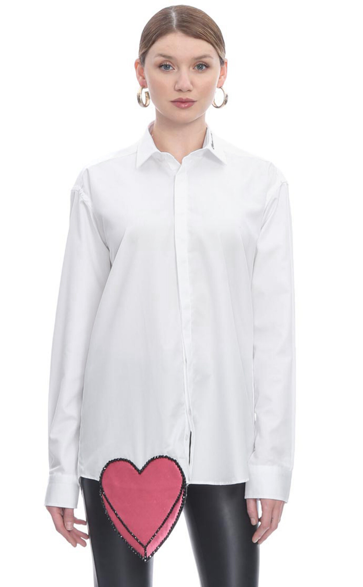 K Koncept-K Koncept Beyaz Gömlek