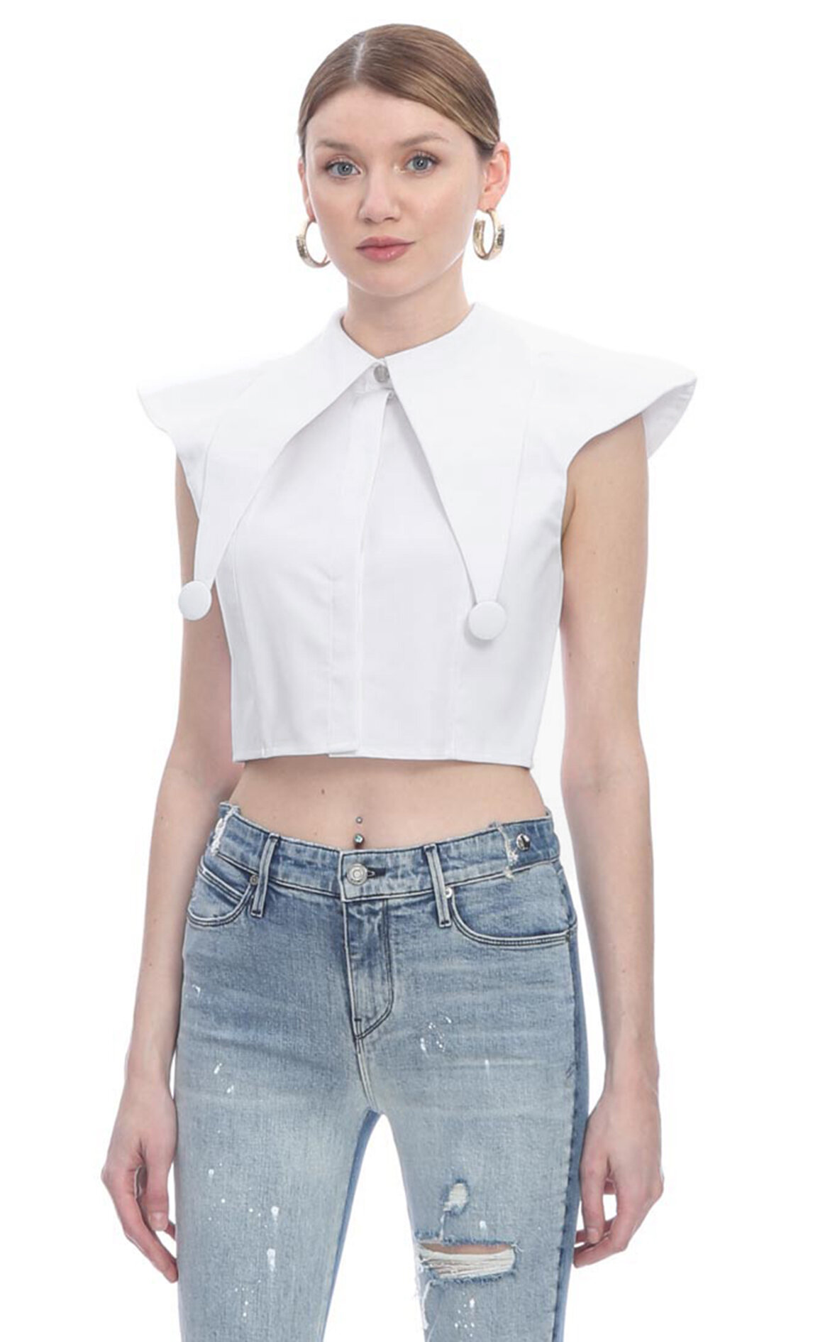 K Koncept-K Koncept Beyaz Gömlek