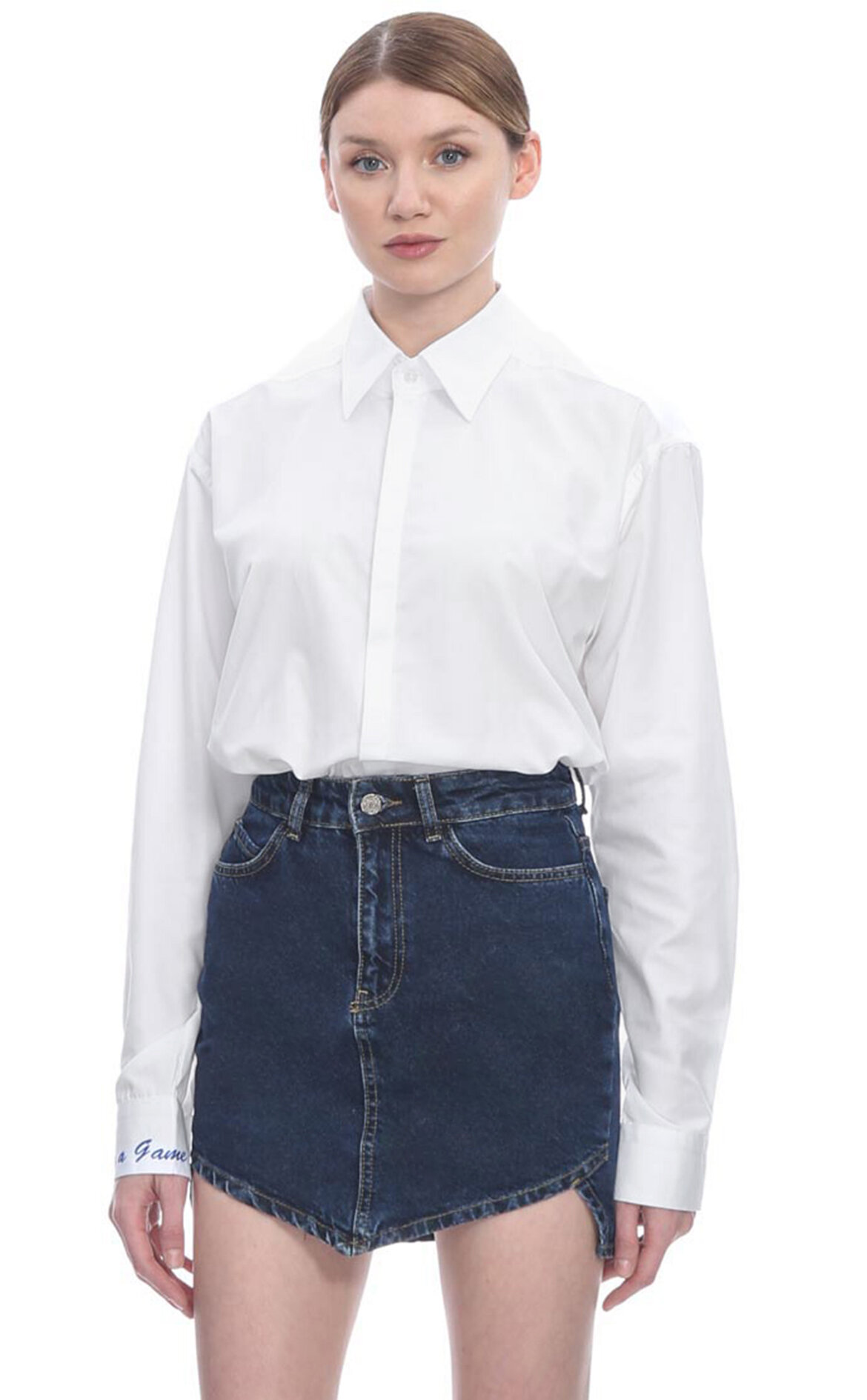 K Koncept-K Koncept Beyaz Gömlek