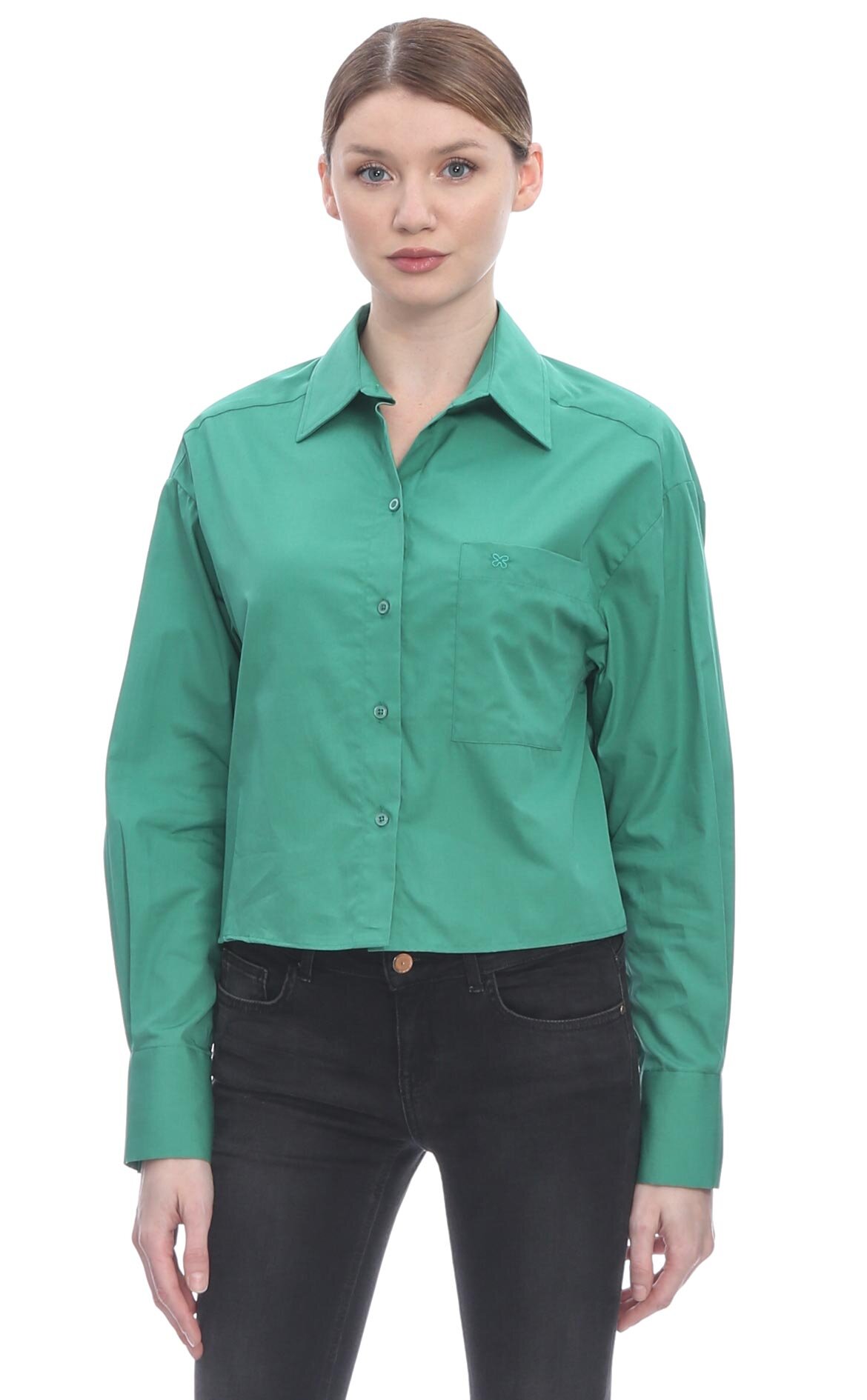 Posh&Co-Pos&Co Yeşil T-Shirt