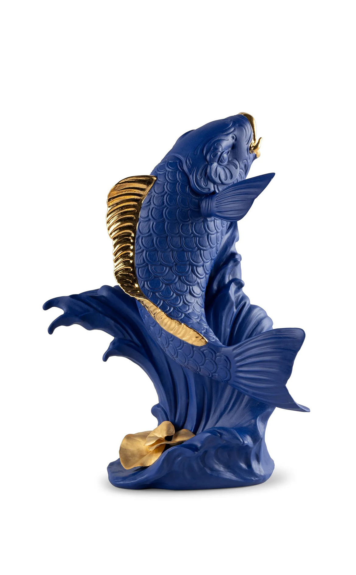 Lladro-Koi Heykel Mavi Altın (Limited Edition 750 pcs) Lladro-Koi Heykel Mavi Altın (Limited Edition 750 pcs)