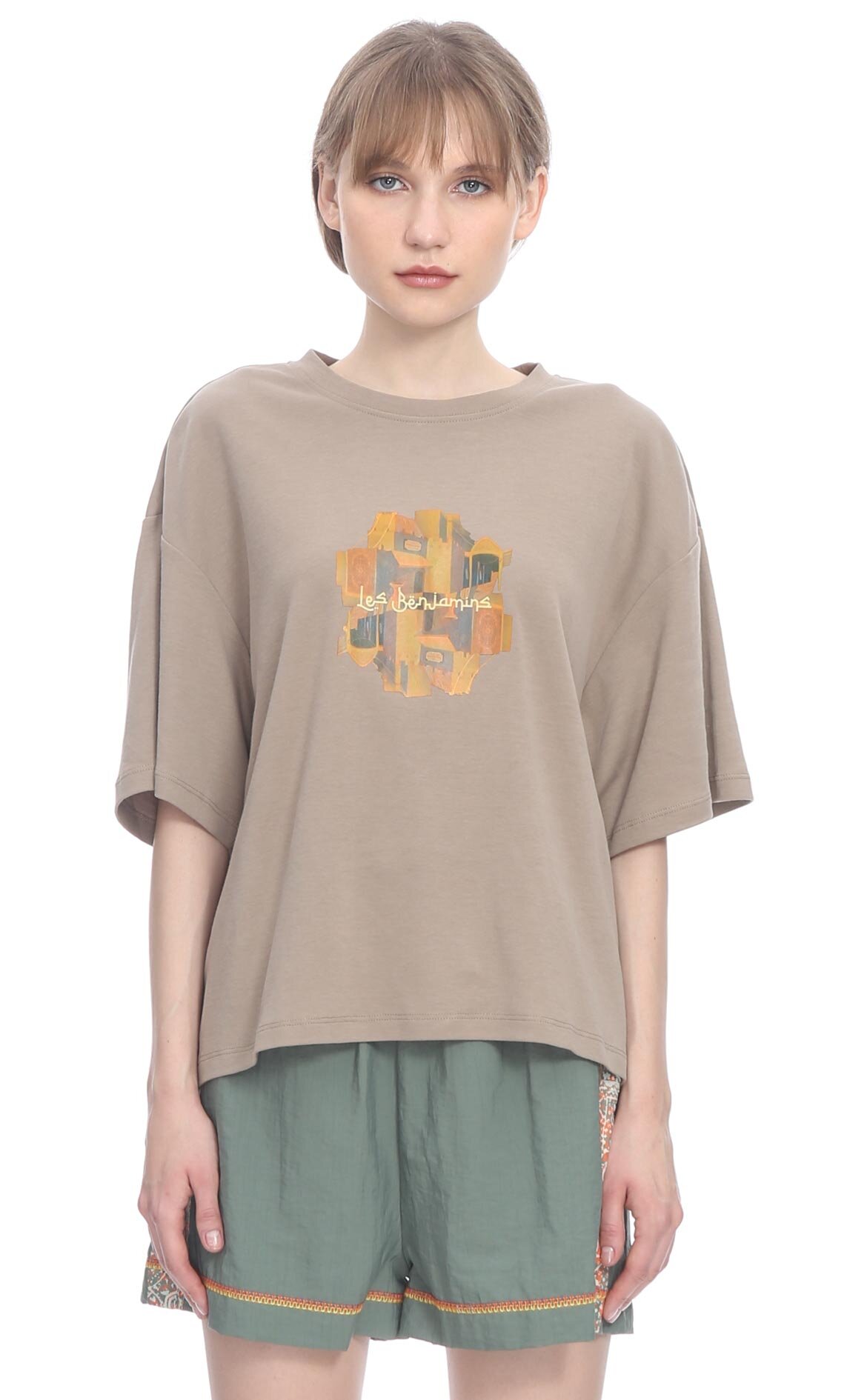 Les Benjamins-Les Benjamins Gri T-Shirt Les Benjamins-Les Benjamins Gri T-Shirt