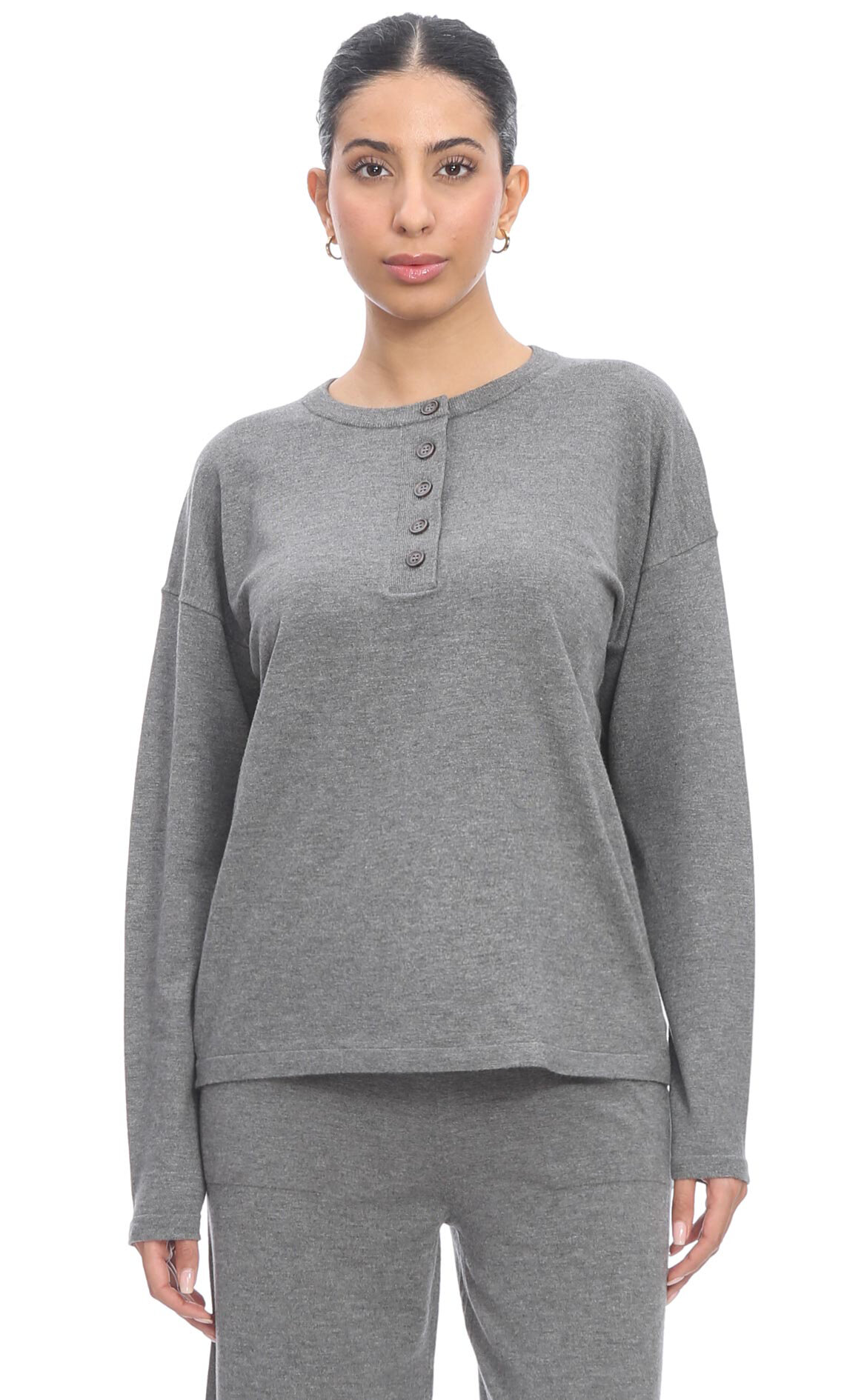 Christina Paris-Christina Paris Düğmeli Kazak