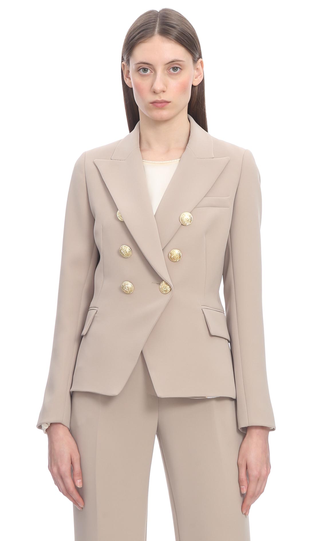 Cara Lotti Kadın Bej Ceket CLT48381504-BEIGE - Brandroom