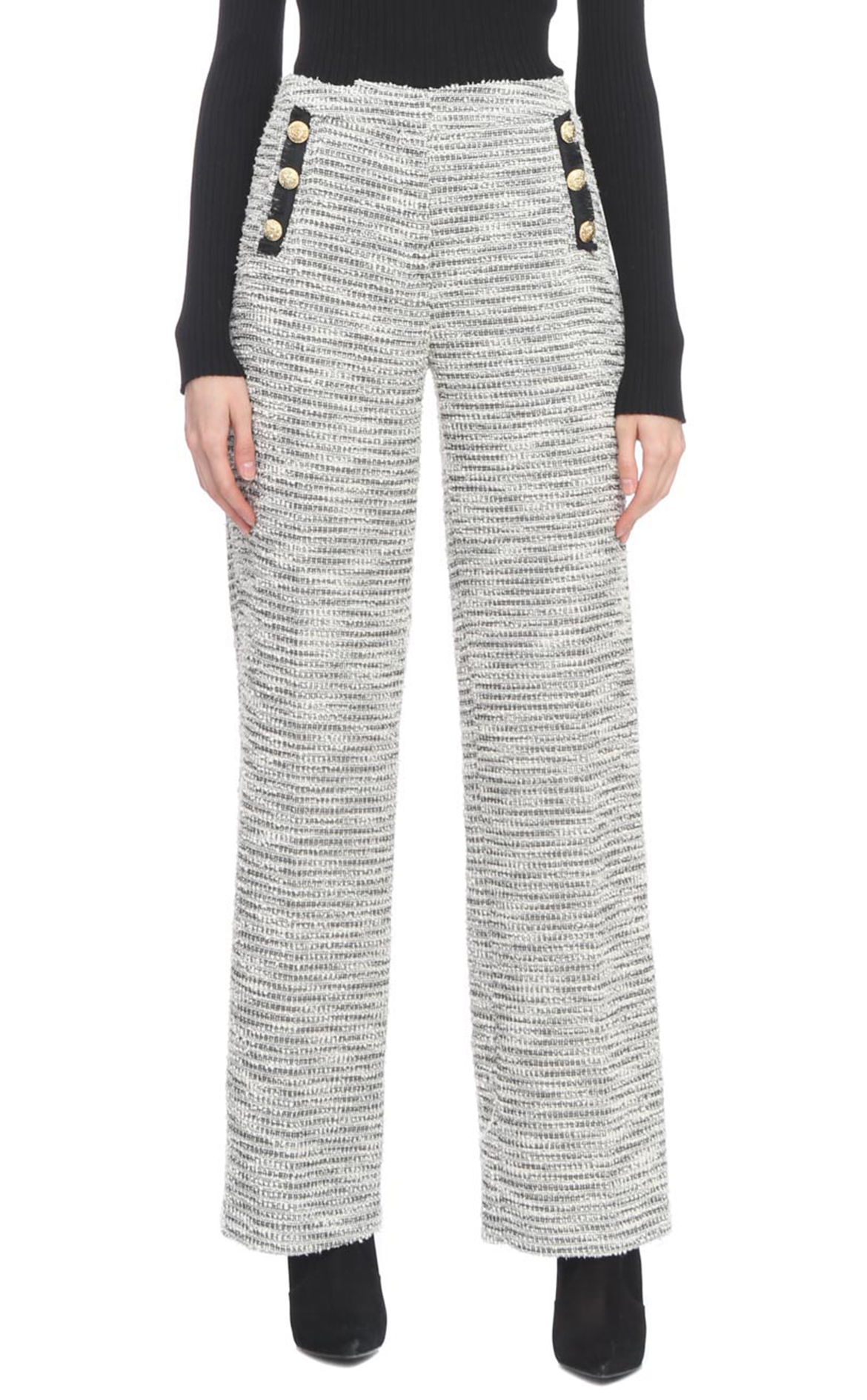 Cara Lotti Kadın Pantolon CLT597818004-BLACKANDWHITE - Brandroom