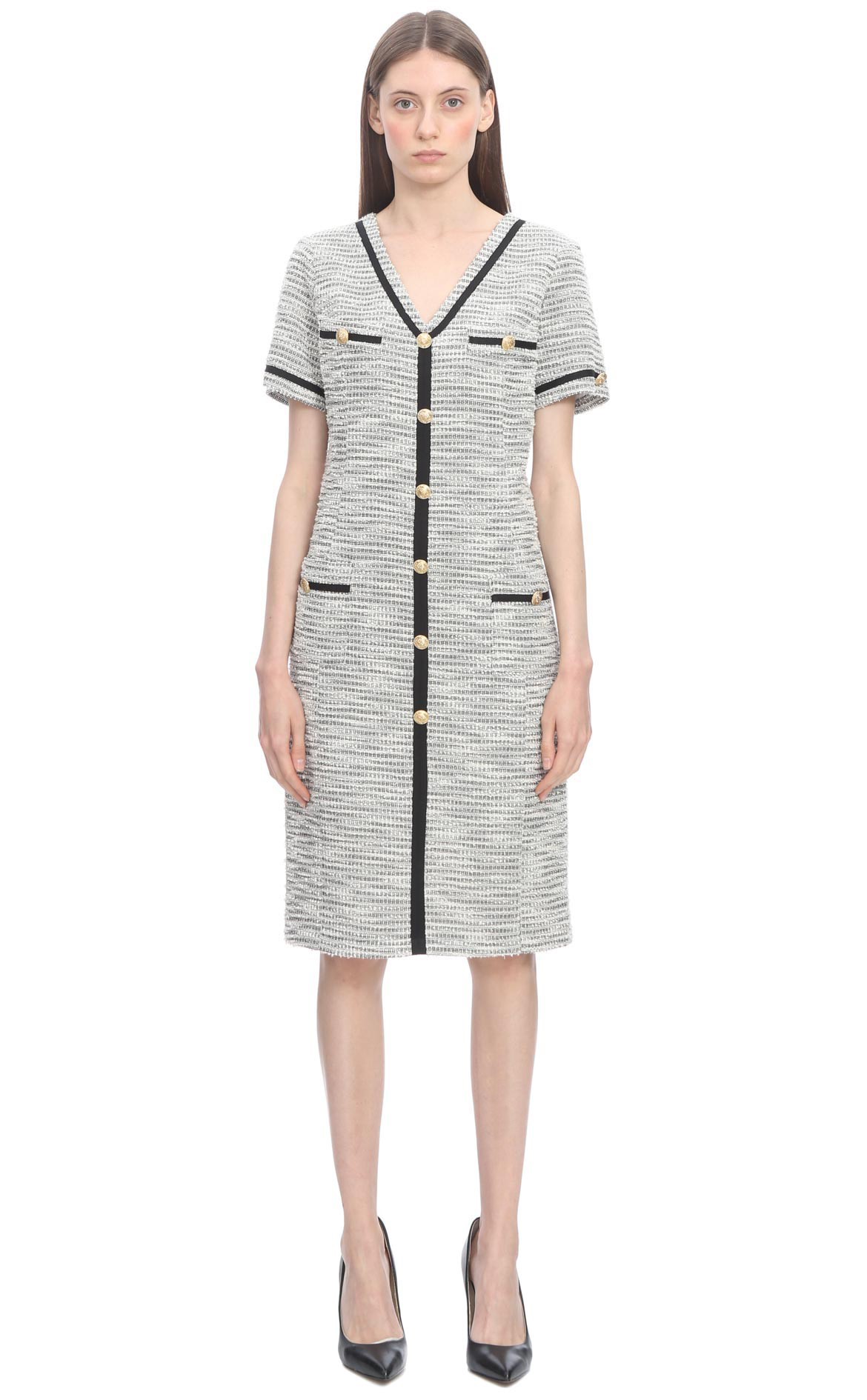 Cara Lotti Kadın Elbise CLT773818004-BLACKANDWHITE - Brandroom