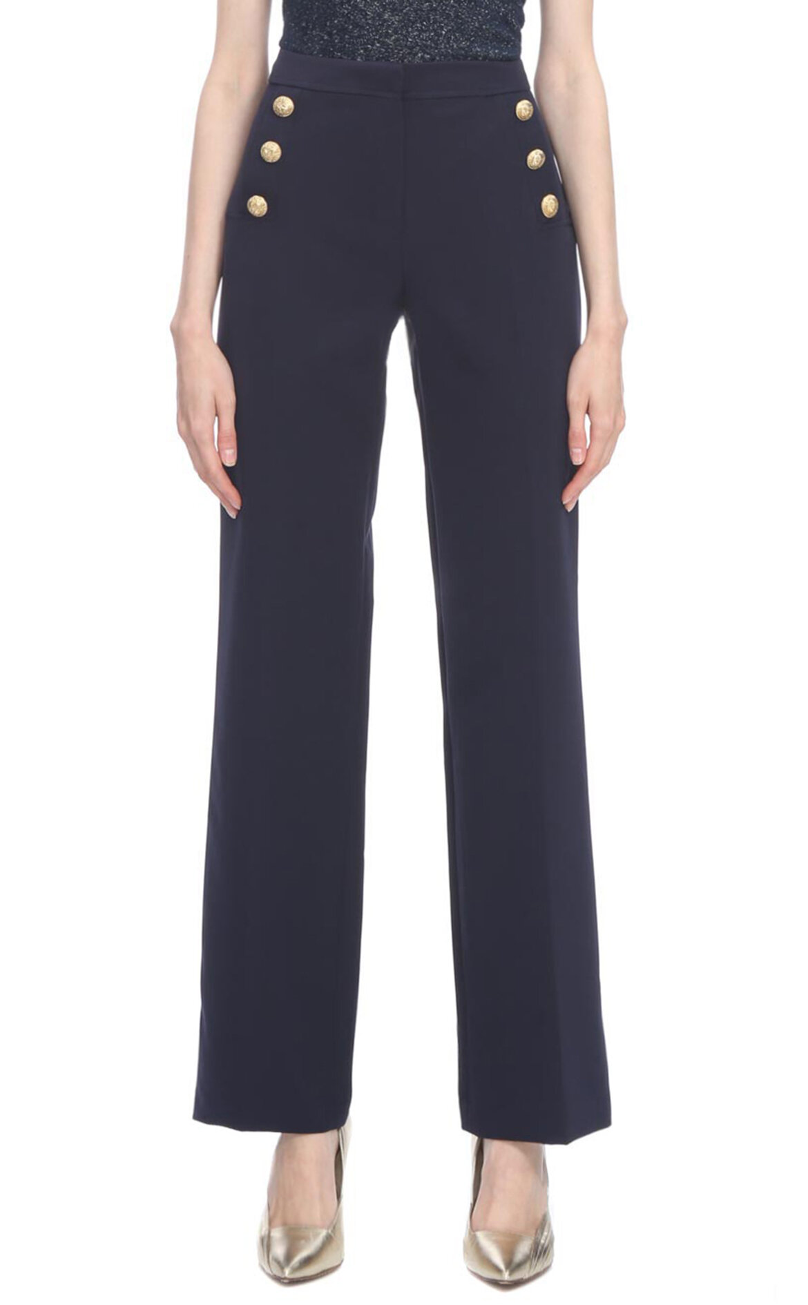 Cara Lotti-Cara Lotti Lacivert Pantolon