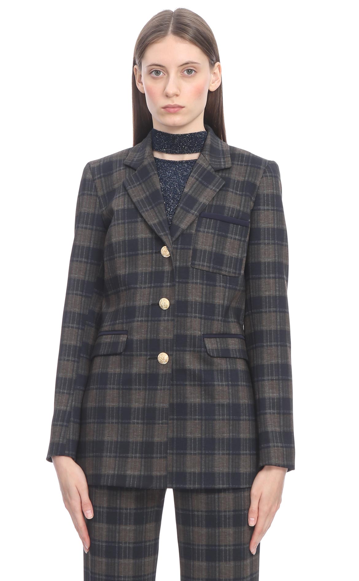 Cara Lotti-Cara Lotti Lacivert Ceket