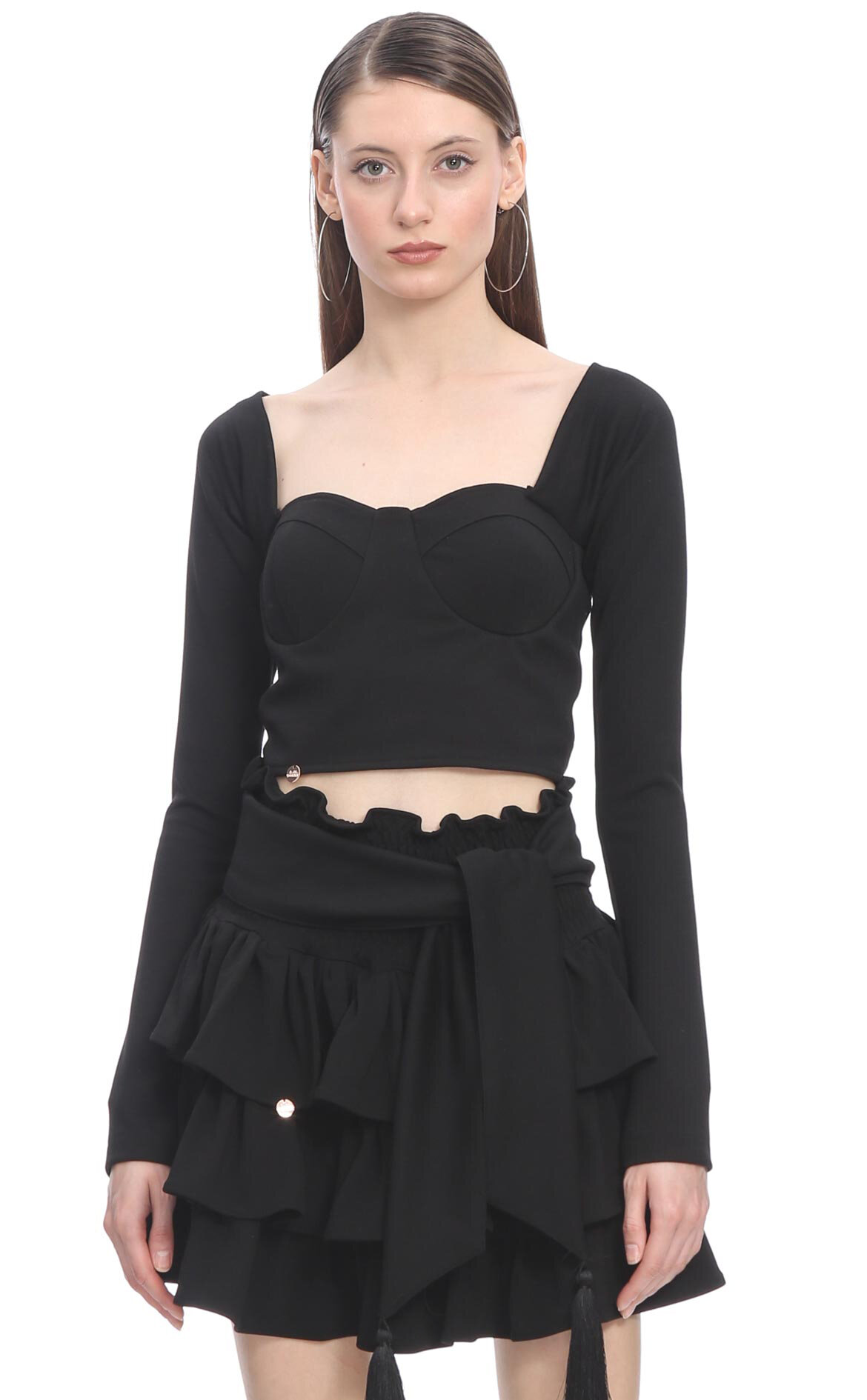 Hello Donne-Hello Donne Siyah Bluz