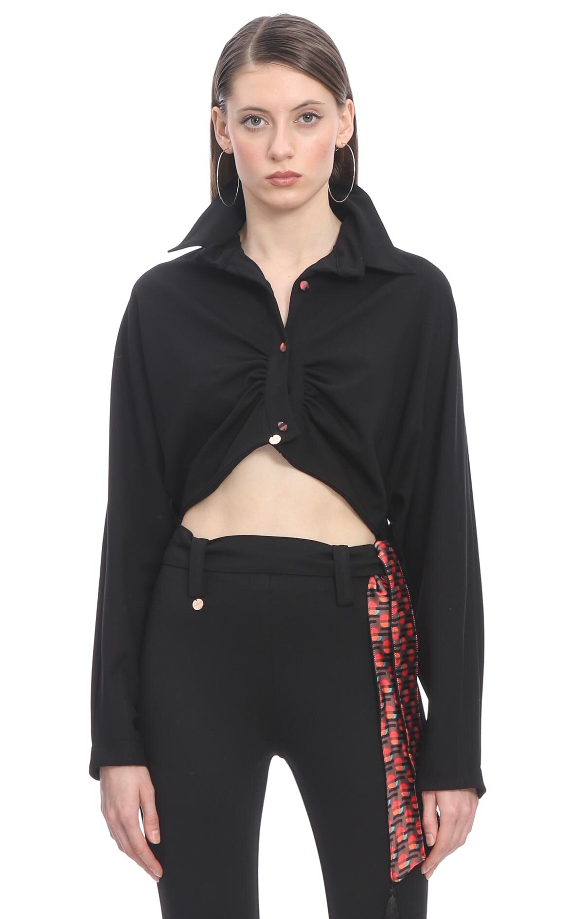 Hello Donne-Hello Donne Siyah Gömlek