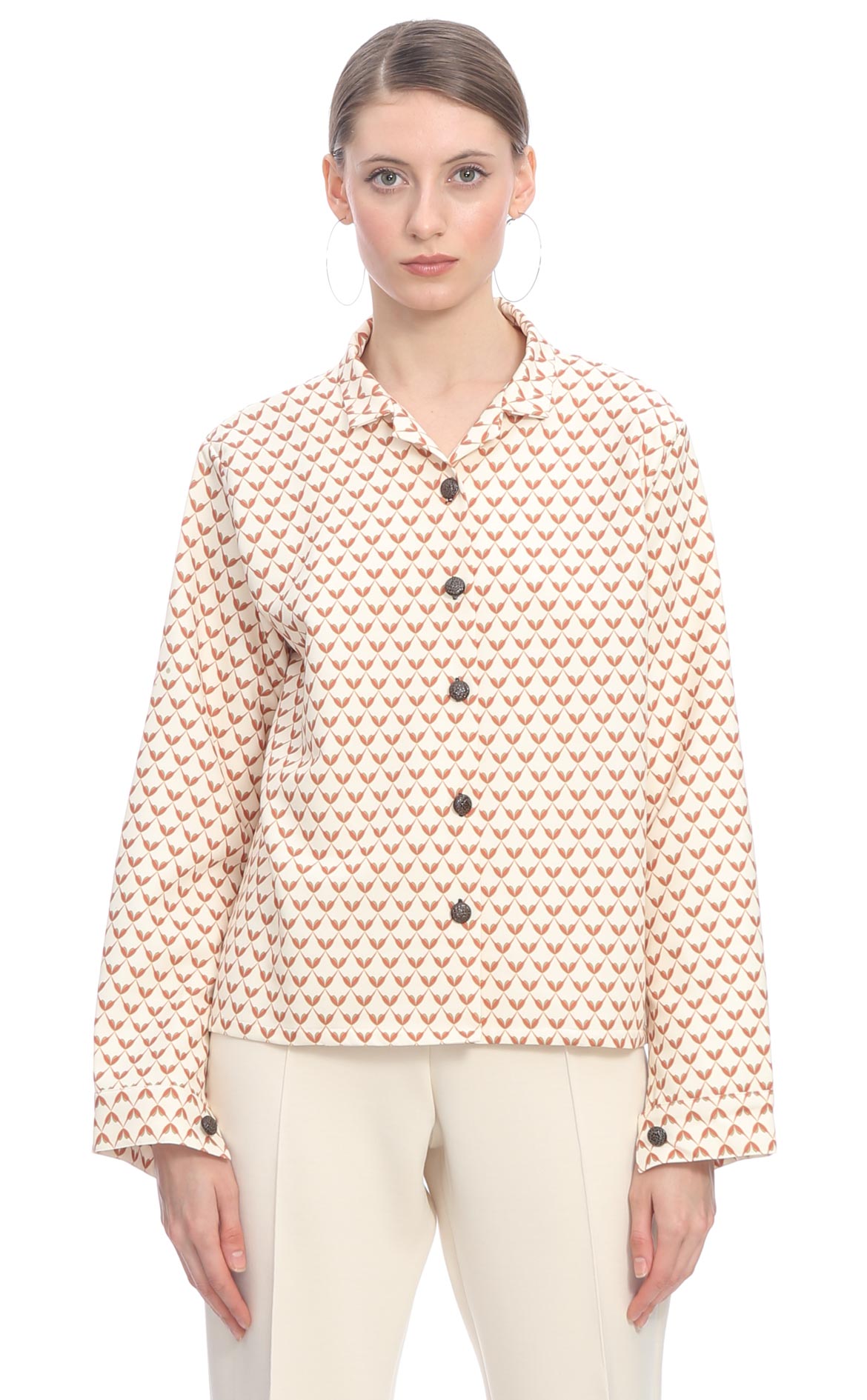 Diza Gabo-Dıza Gabo Ekru Gömlek Diza Gabo-Dıza Gabo Ekru Gömlek