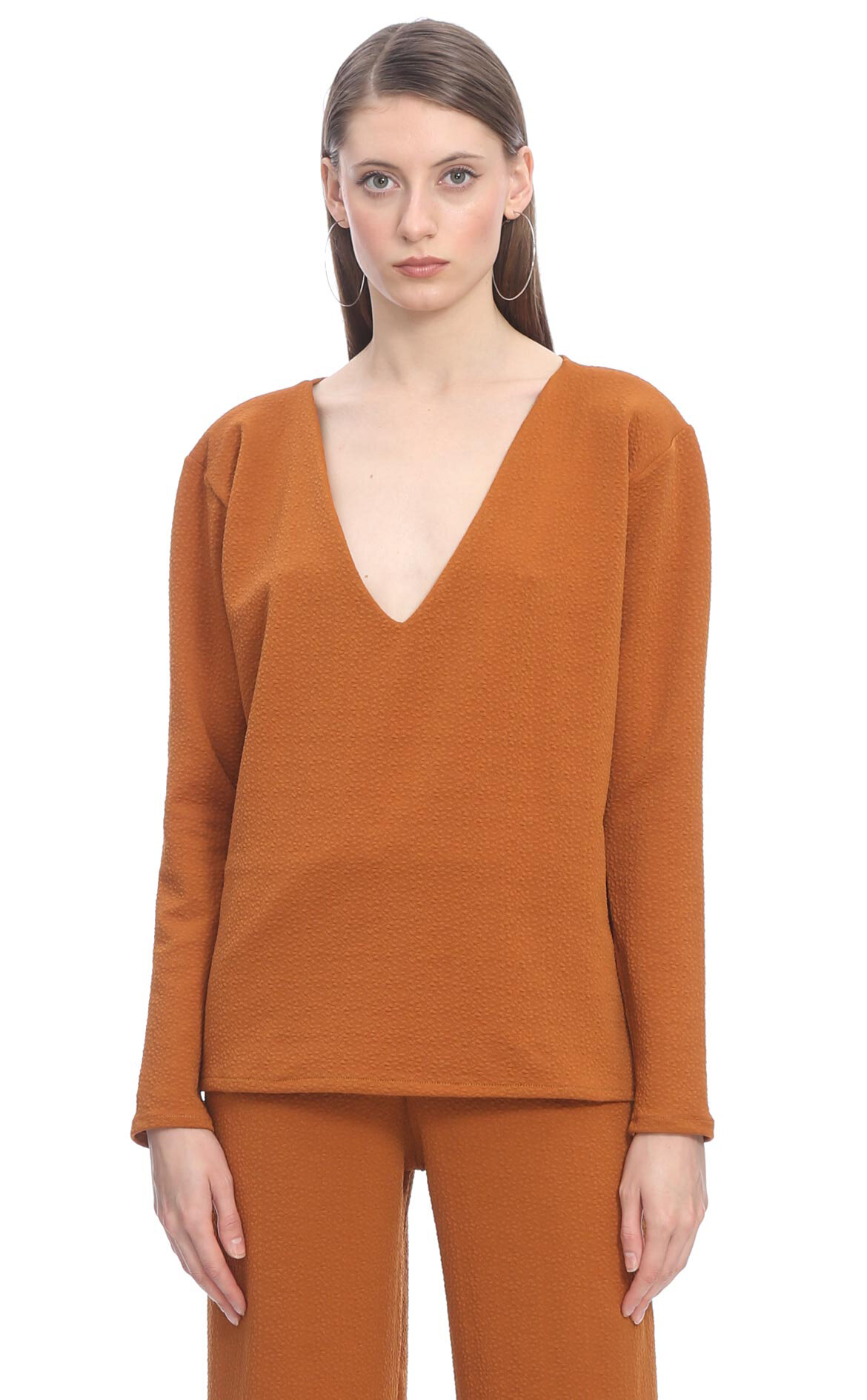 Diza Gabo-Dıza Gabo Turuncu Bluz