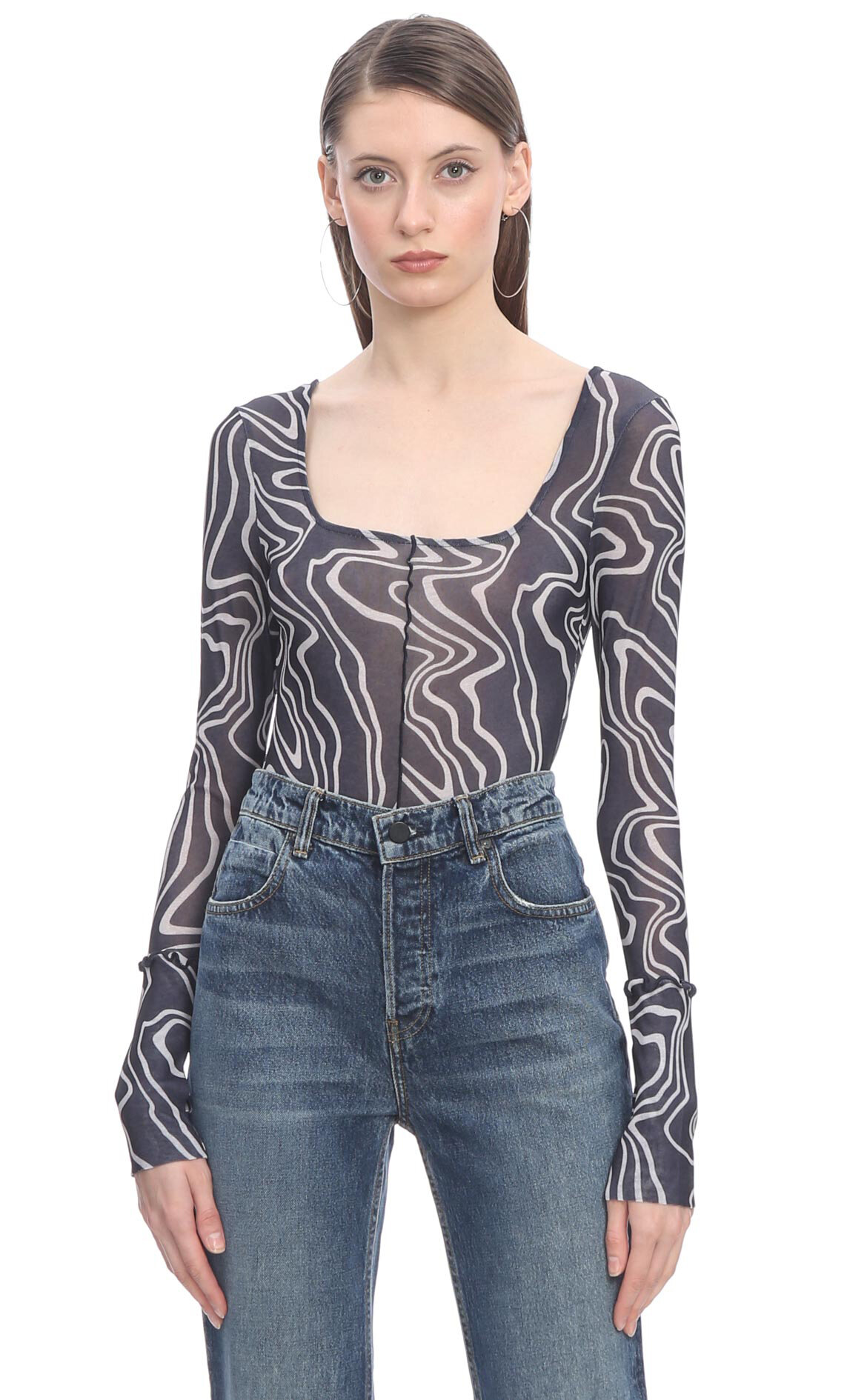 Auric-Auric Lacivert Kısa Üst Auric-Auric Lacivert Kısa Üst