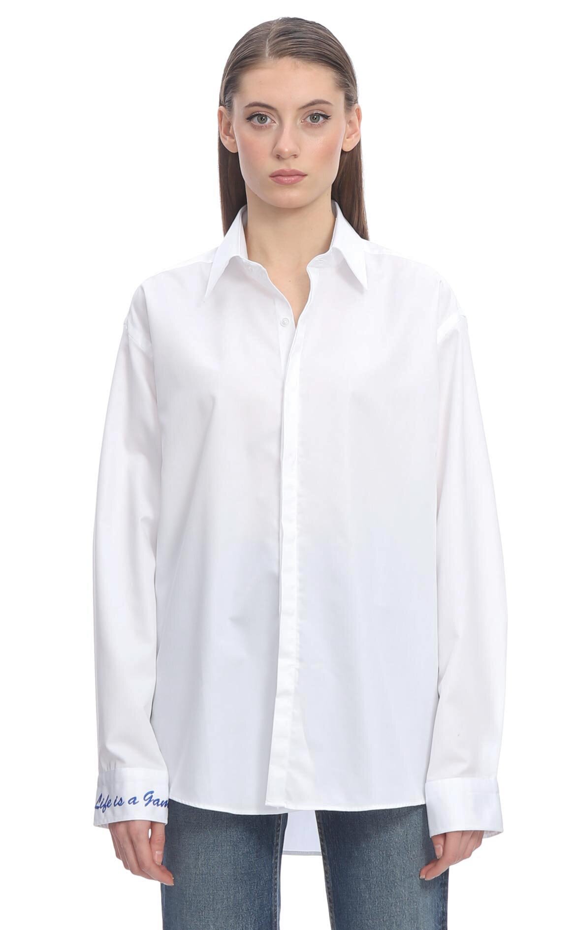 K Koncept-K Koncept Beyaz Gömlek