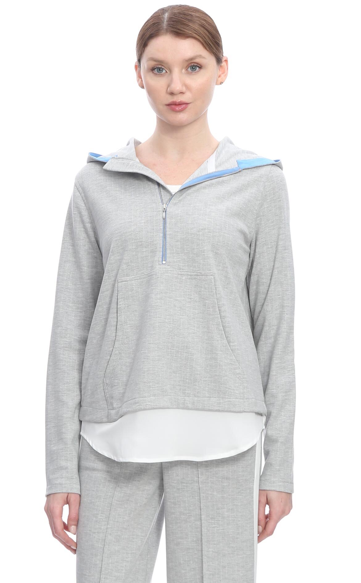 Just Lıke You-Just Like You Gri Sweatshirt