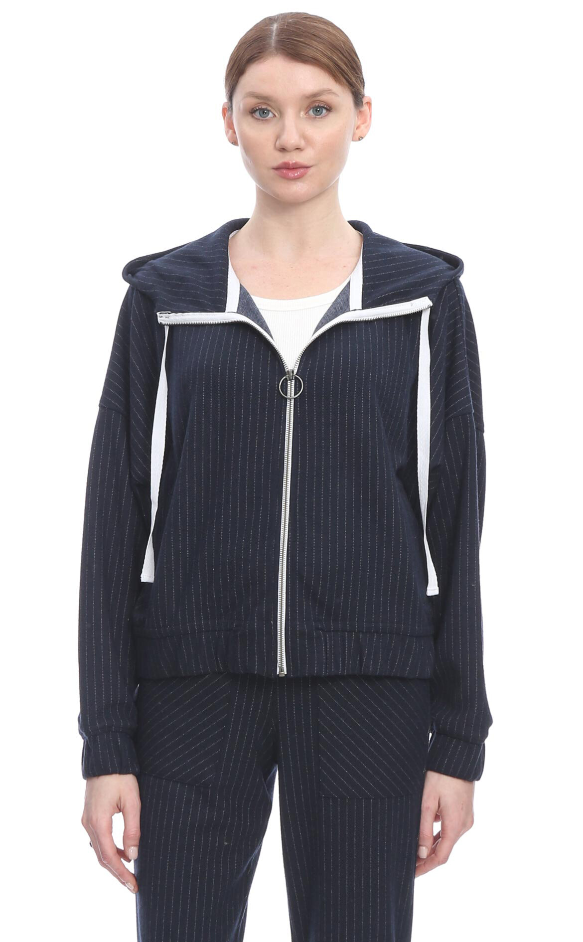 Just Lıke You-Just Like You Lacivert Sweatshirt