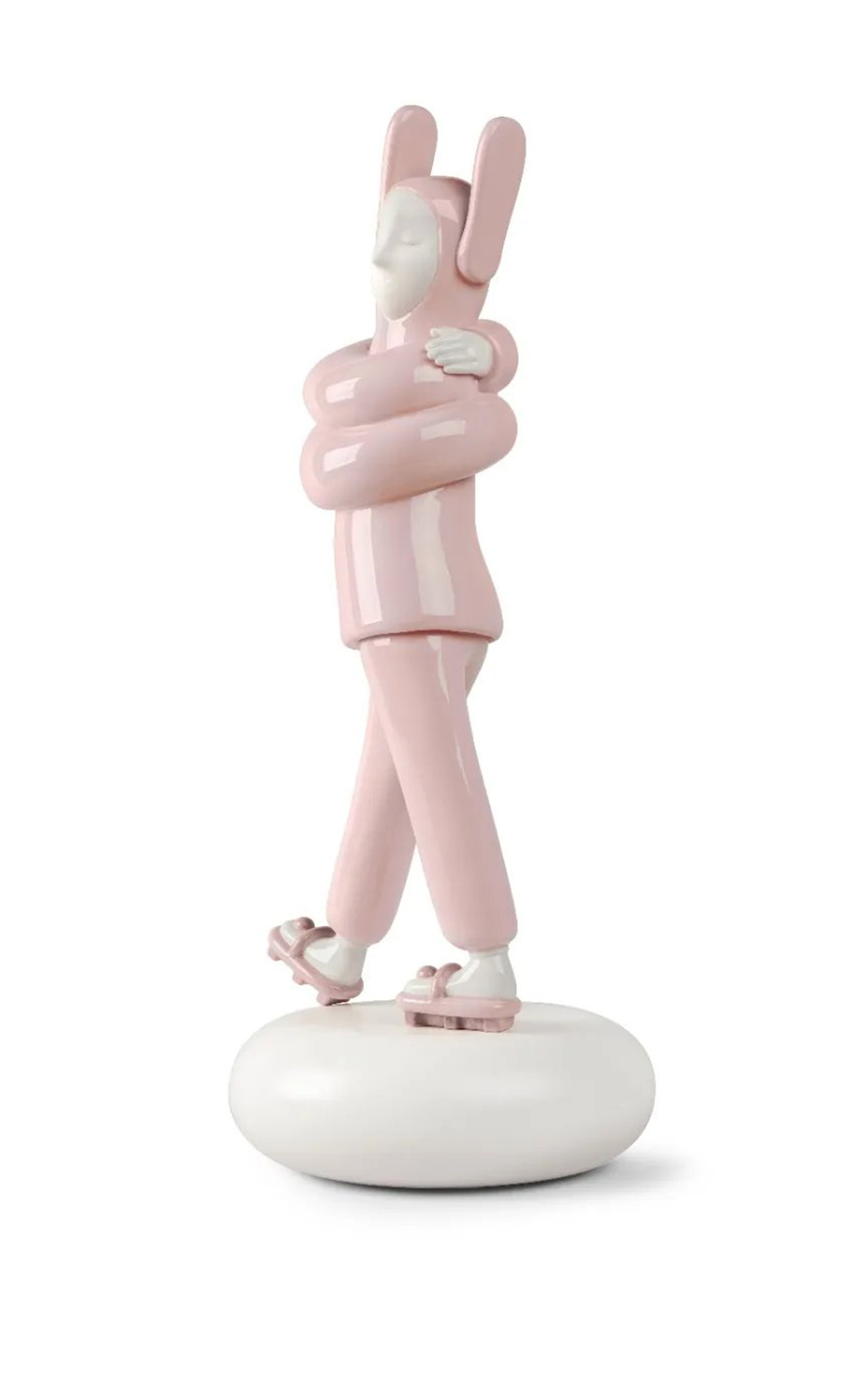 Lladro-Kucaklaşma Pembe Heykel Lladro-Kucaklaşma Pembe Heykel