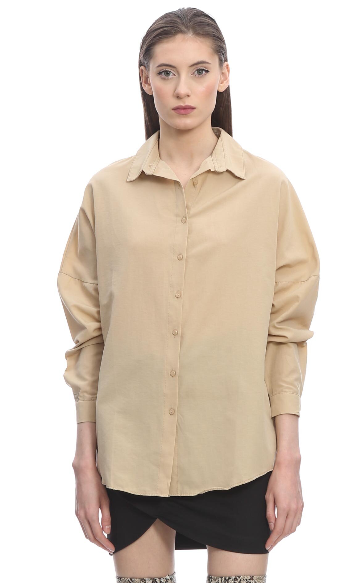 Aeedam-Aeedam Bej Gömlek