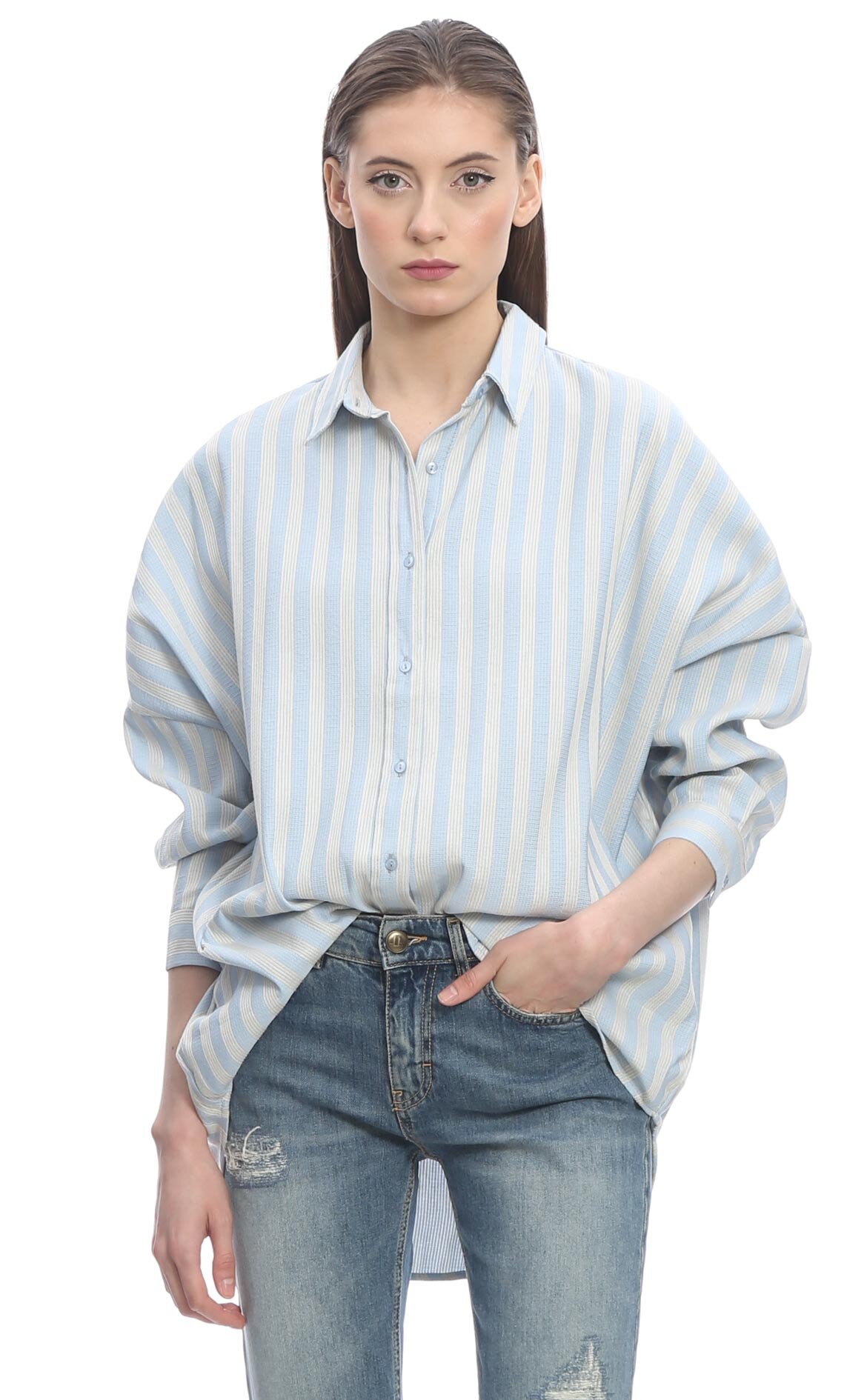 Aeedam-Aeedam Mavi Gömlek