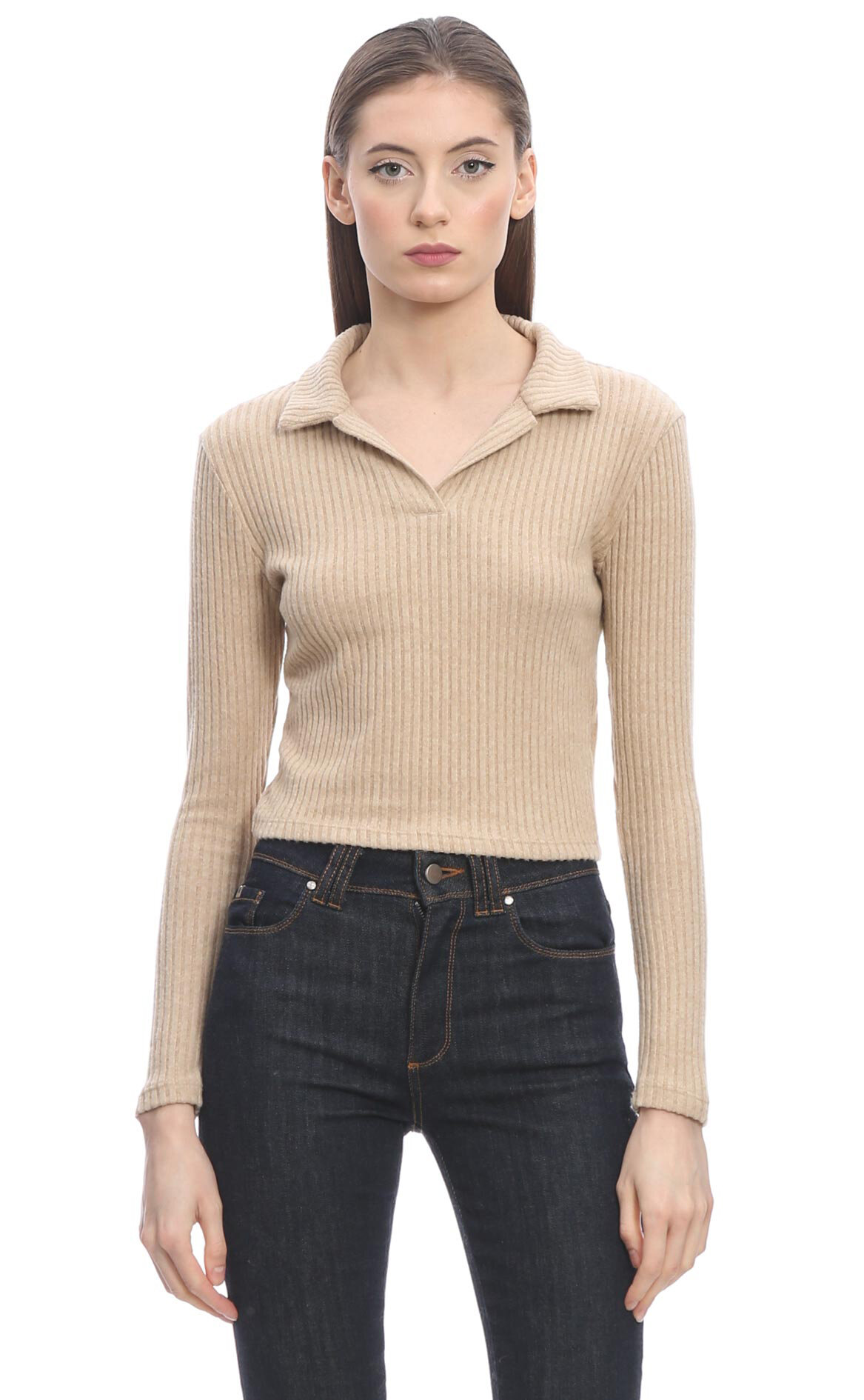 Auric-Auric Bej Bluz Auric-Auric Bej Bluz