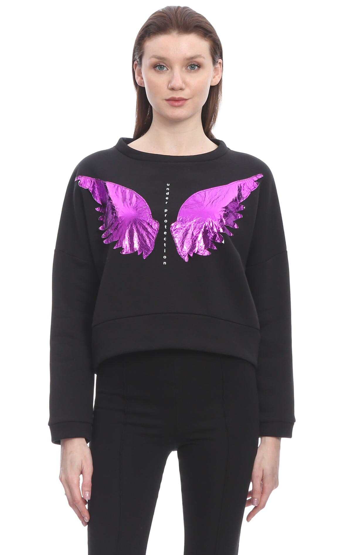 Be Mine-Be Mine Siyah Sweatshirt