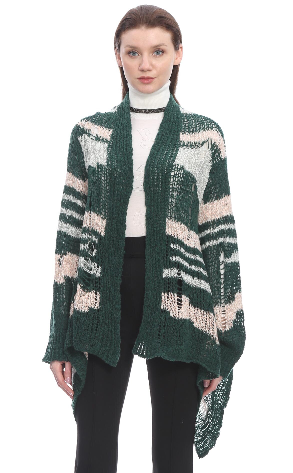 Atelier38-Atelier38 Yeşil Hırka