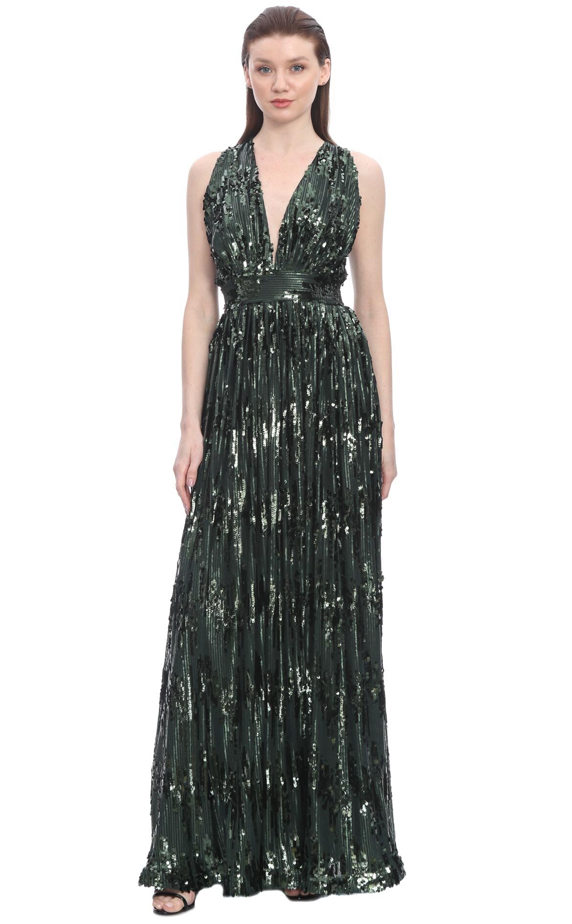 Nur Karaata-Nur Karaata Yeşil Elbise Nur Karaata-Nur Karaata Yeşil Elbise